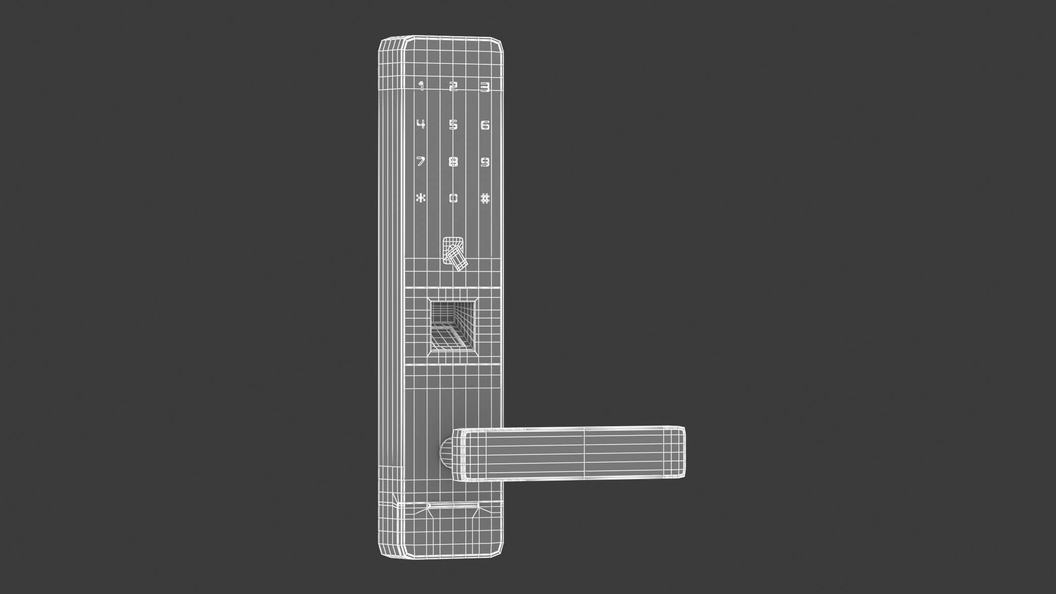 Digital Electronic Door Lock - 3D Model by frezzy