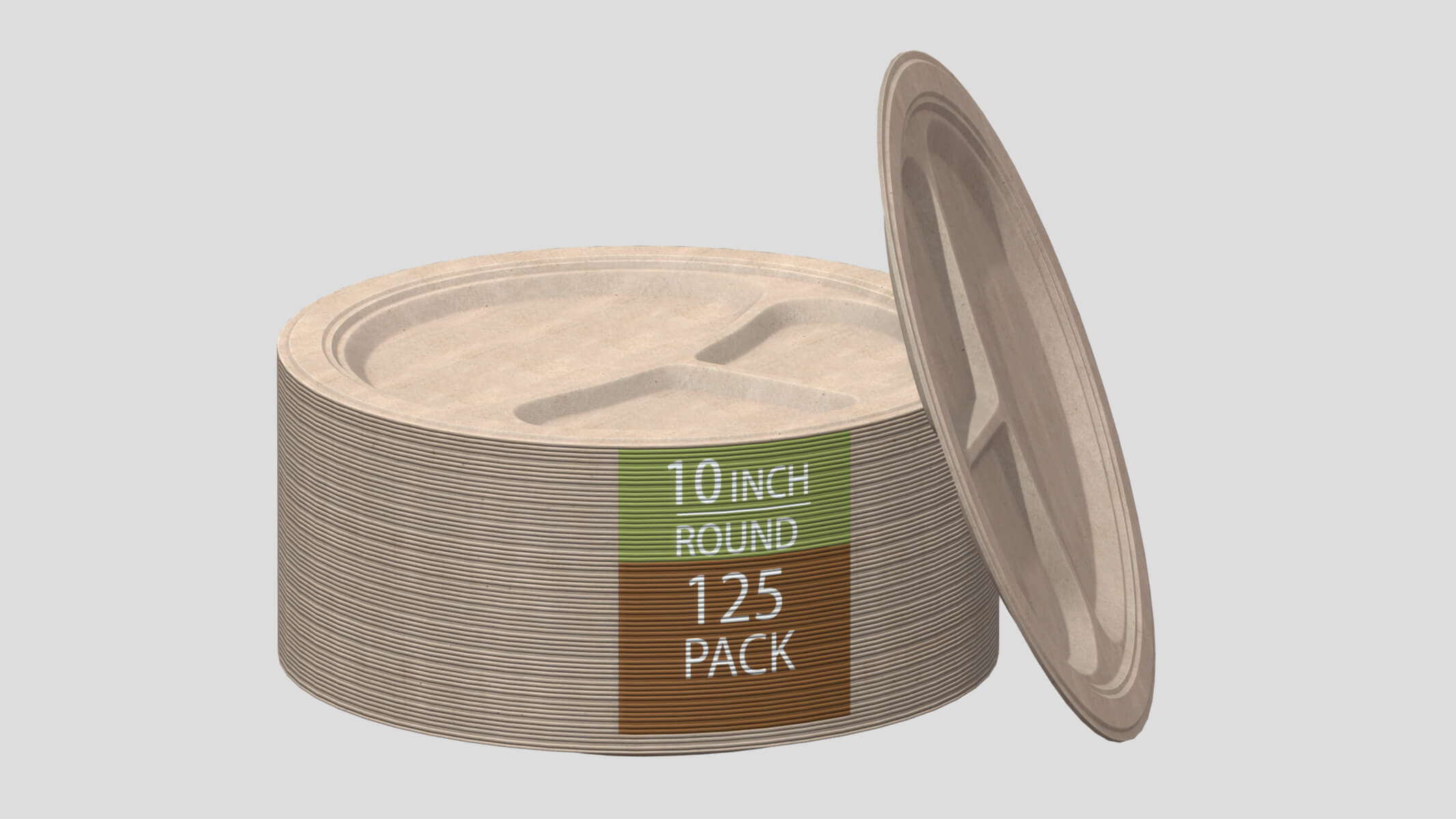 Disposable Paper Plates Low Poly - 3D Model by frezzy