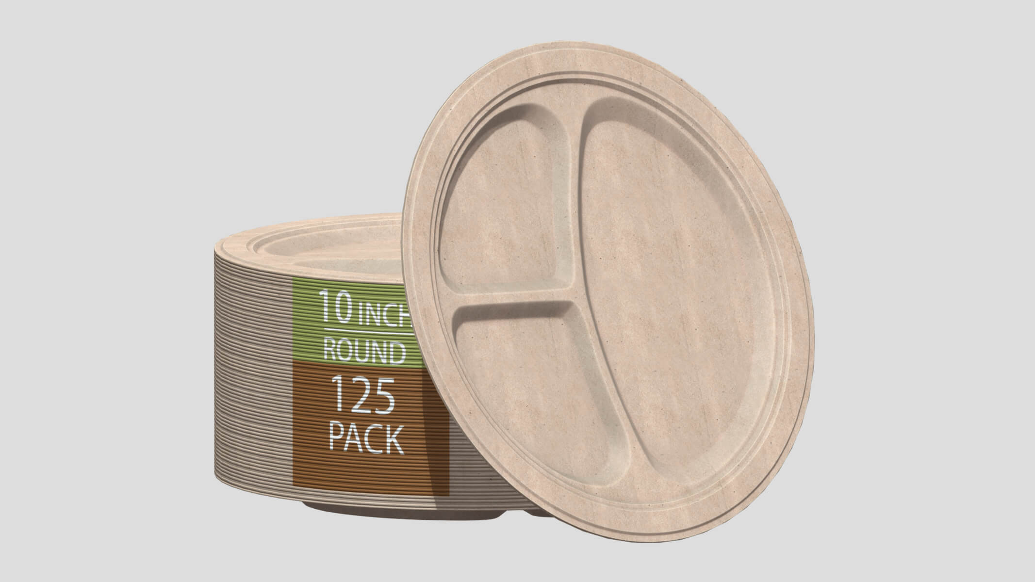 Disposable Paper Plates Low Poly - 3D Model by frezzy