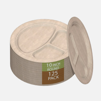 Disposable Paper Plates Low Poly - 3D Model by frezzy