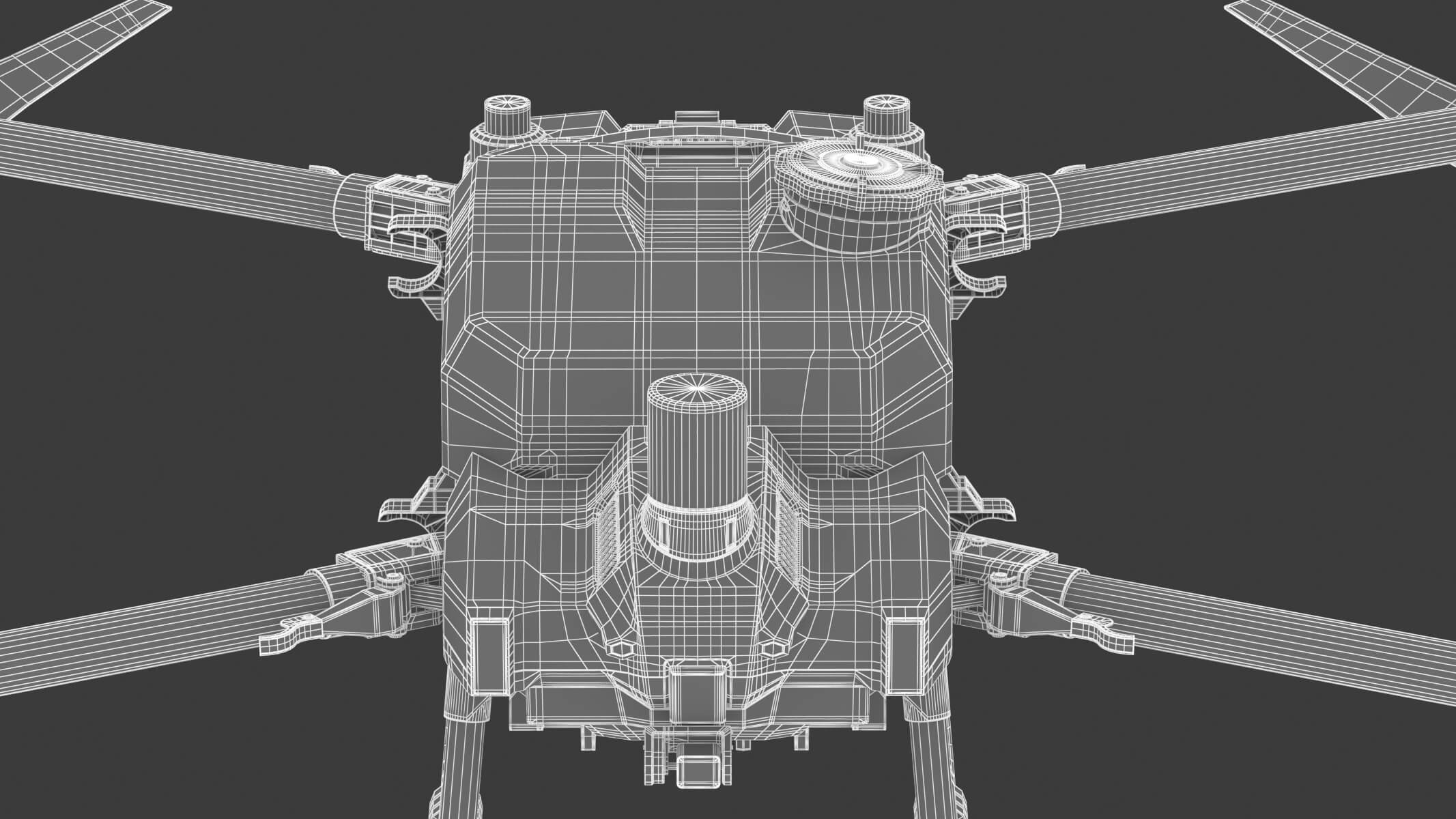 DJI Agras T40 Agricultural - 3D Model by frezzy