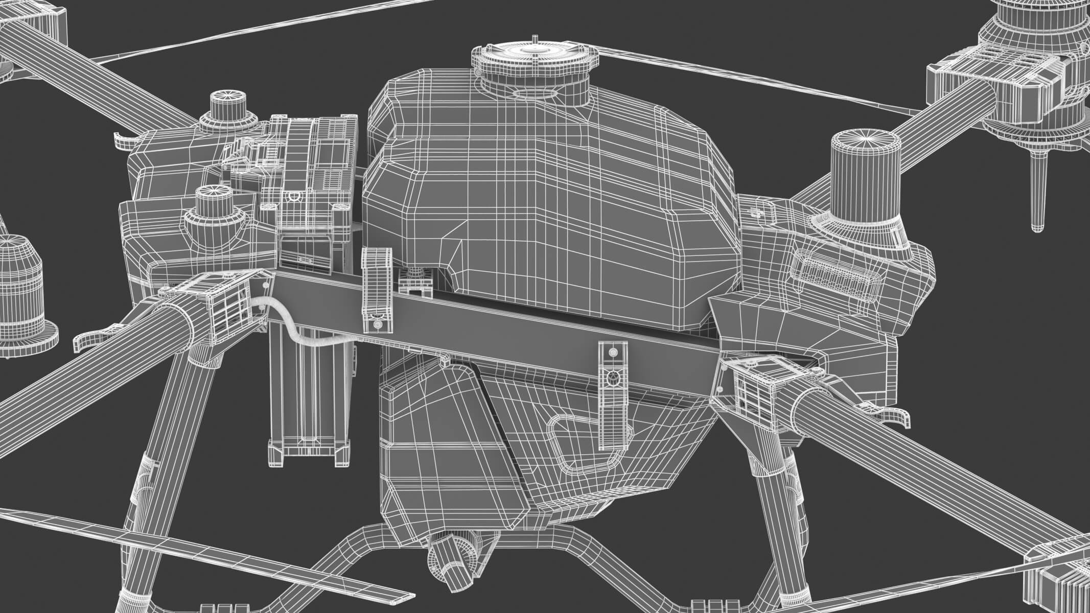 DJI Agras T40 Agricultural - 3D Model by frezzy