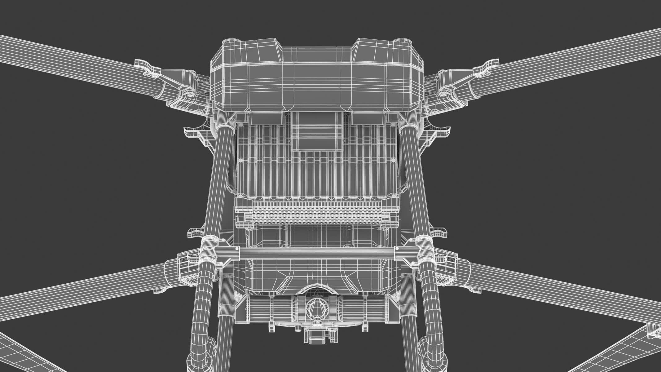 DJI Agras T40 Agricultural - 3D Model by frezzy