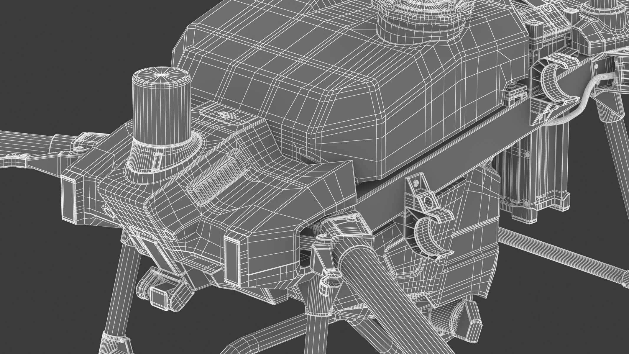 DJI Agras T40 Agricultural - 3D Model by frezzy