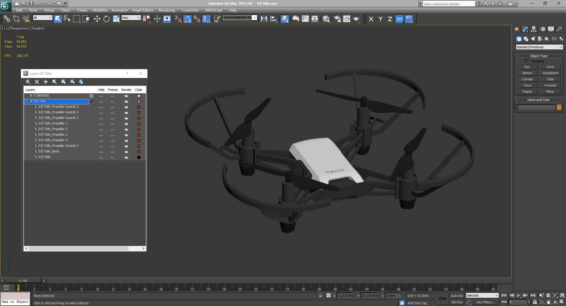 DJI Tello - 3D Model by frezzy