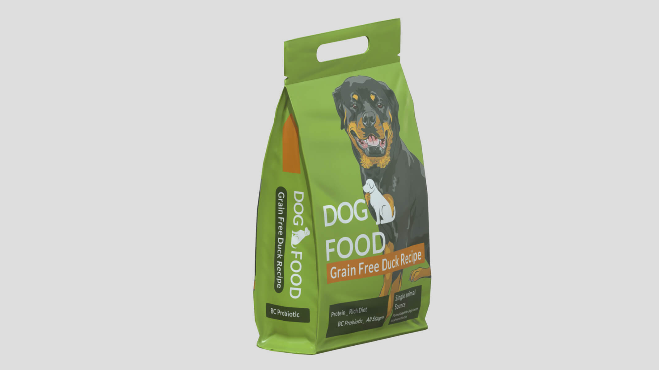 Dog Food Pack Low Poly - 3D Model by frezzy