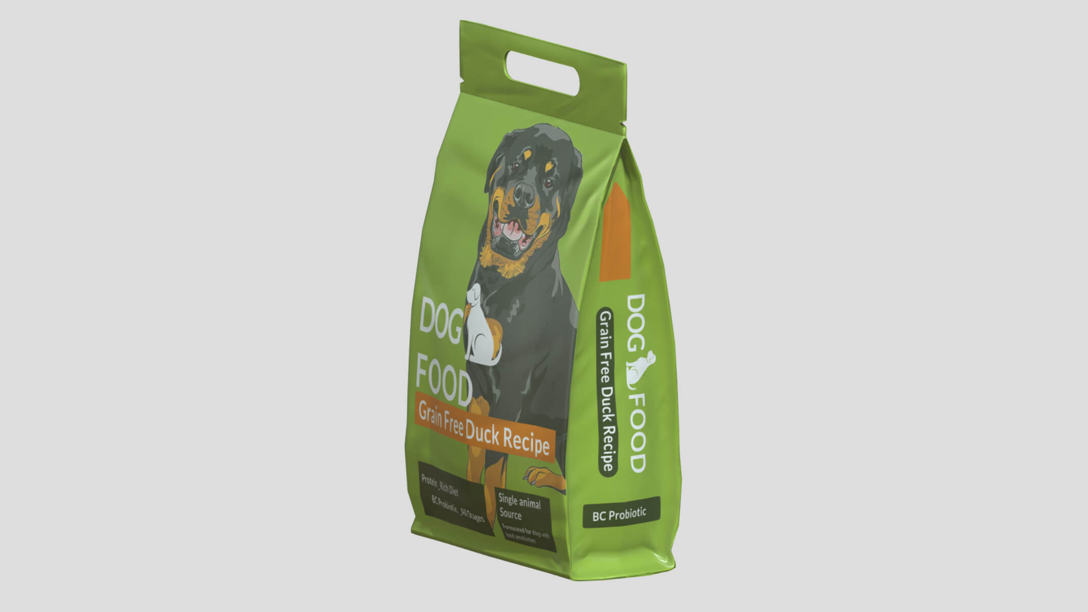 Dog Food Pack Low Poly - 3D Model by frezzy