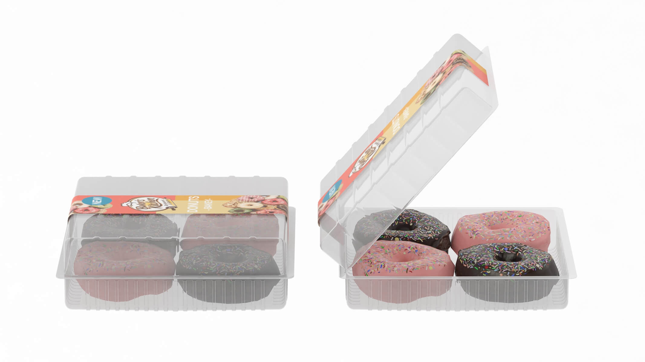 Donuts Low Poly - 3D Model by frezzy