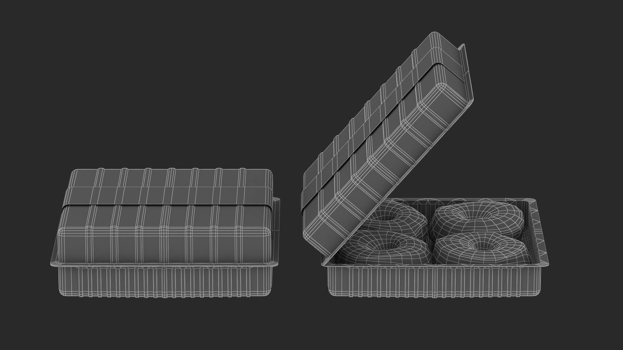 Donuts Low Poly - 3D Model by frezzy