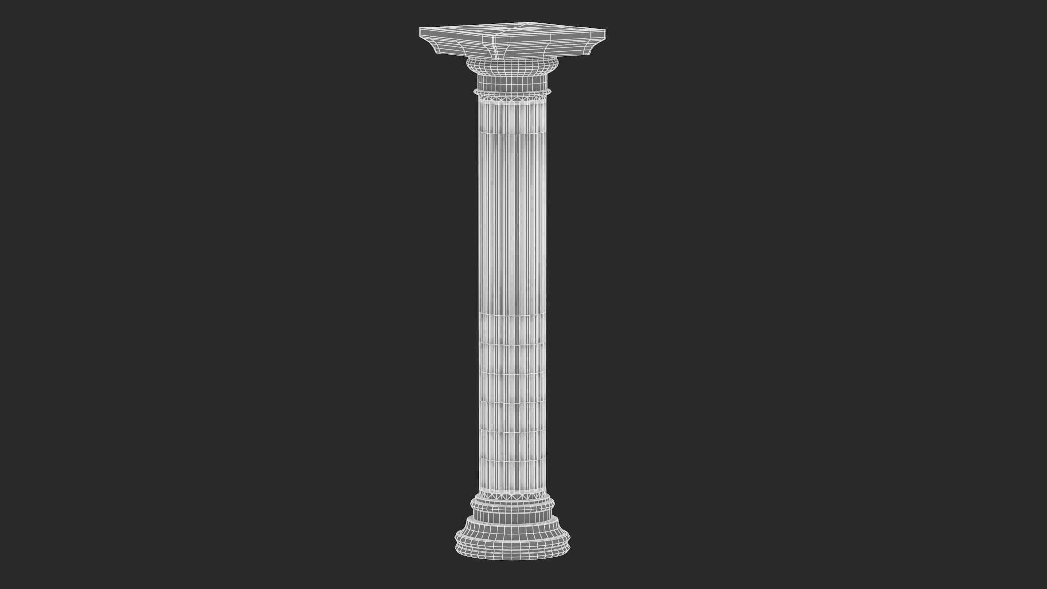 Doric Column - 3D Model by frezzy