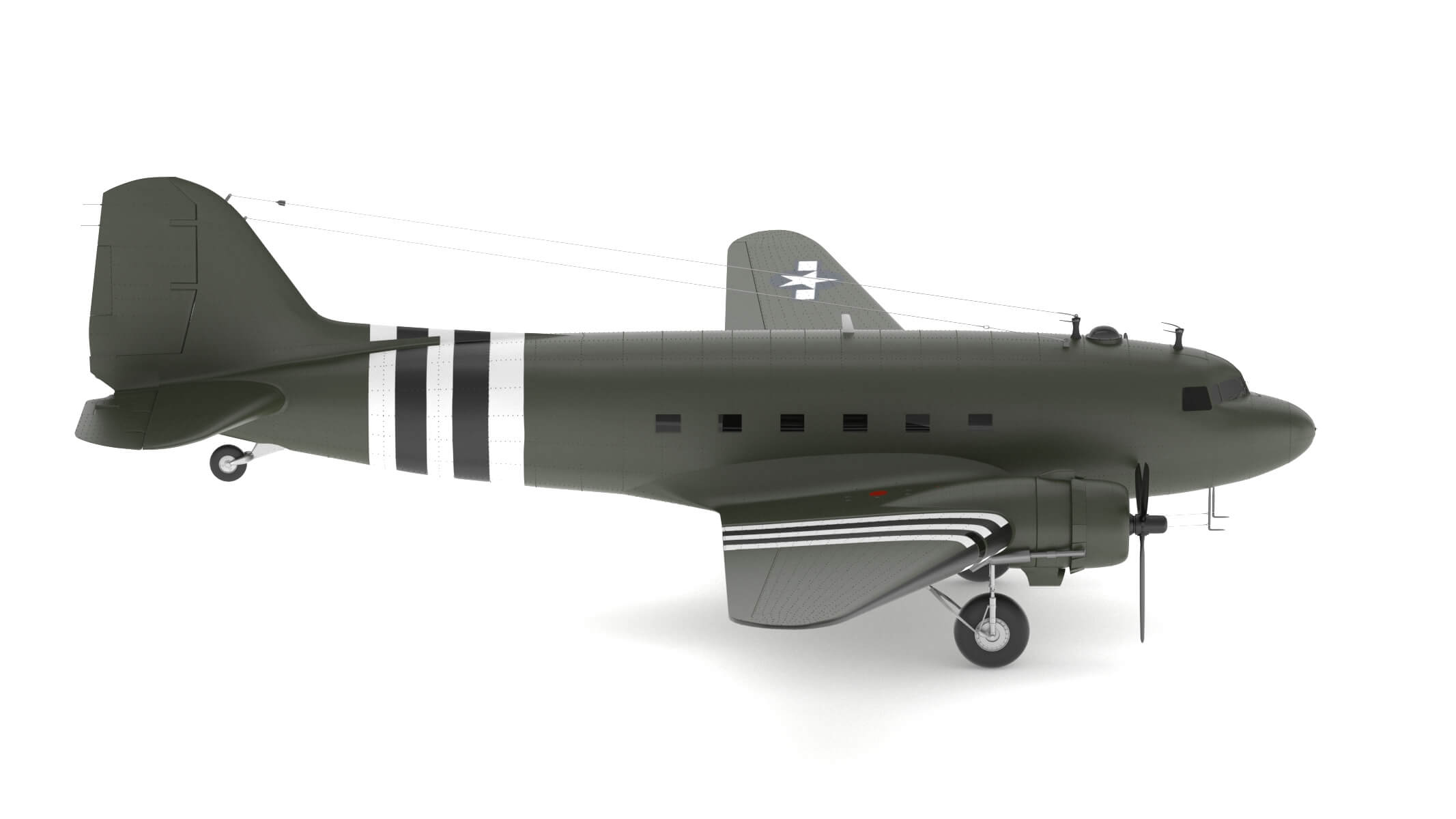 Douglas C-47 Skytrain 3D Model by frezzy