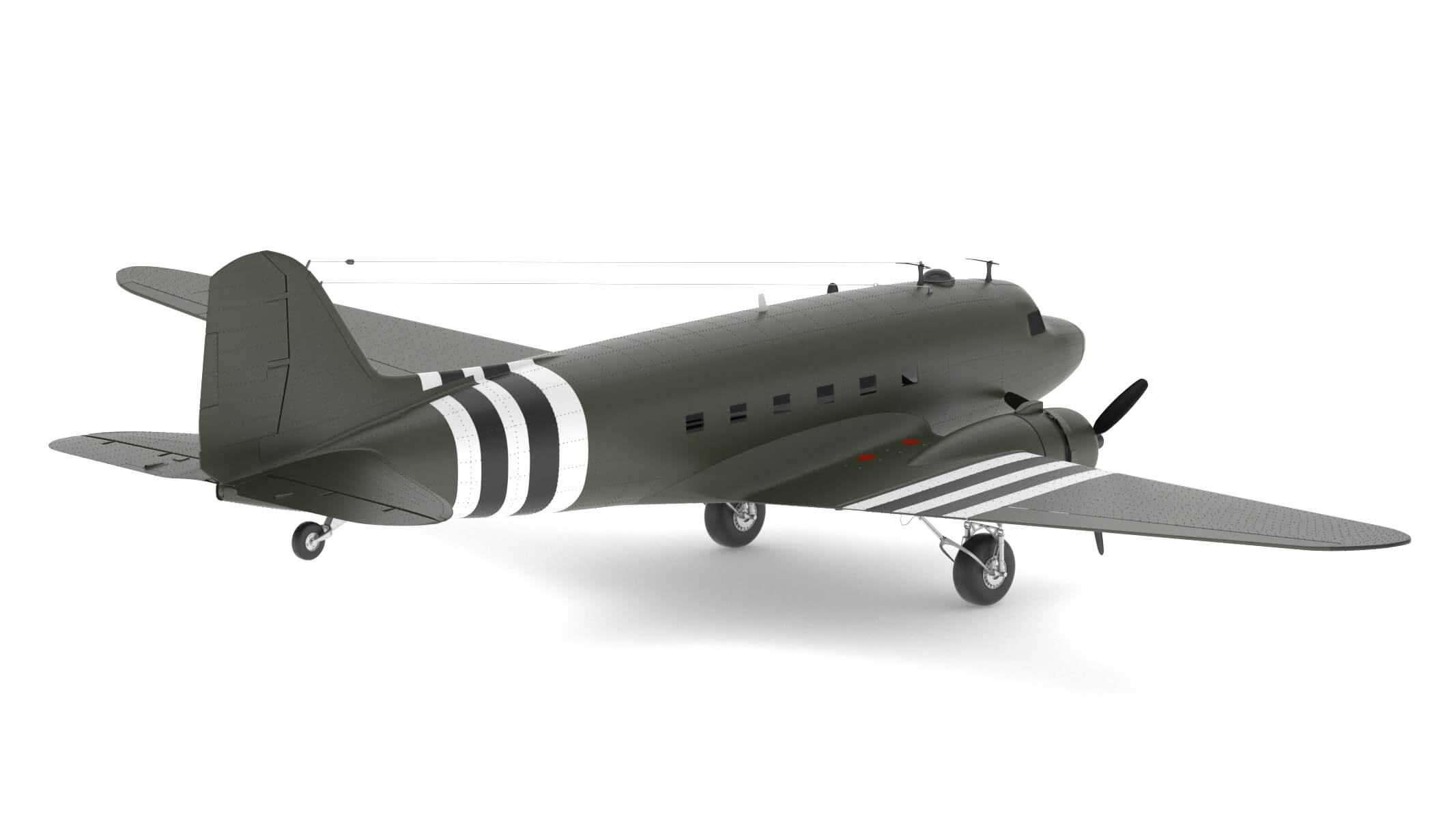 Douglas C-47 Skytrain 3D Model by frezzy
