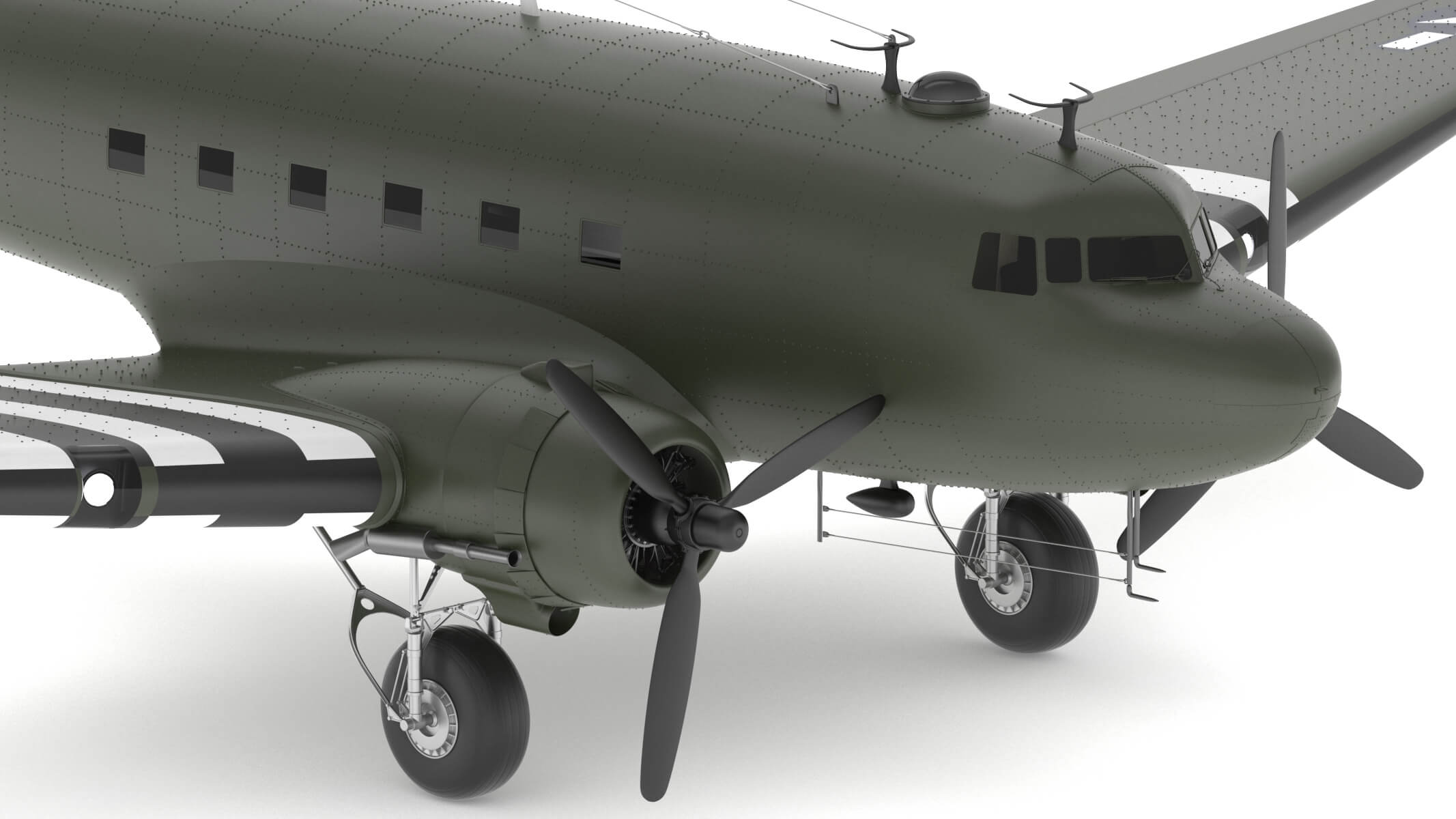 Douglas C-47 Skytrain 3D Model by frezzy