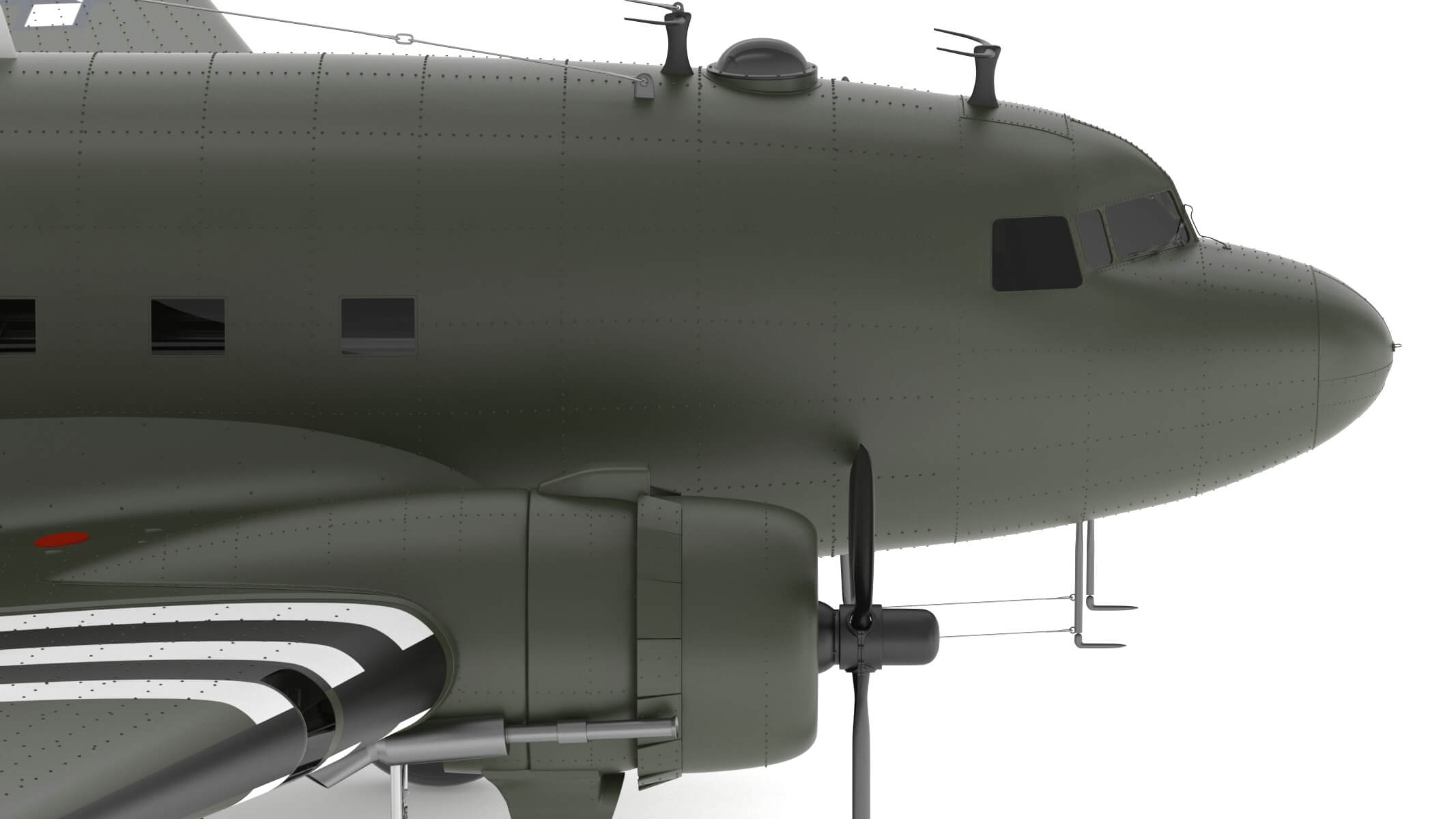 Douglas C-47 Skytrain 3D Model by frezzy