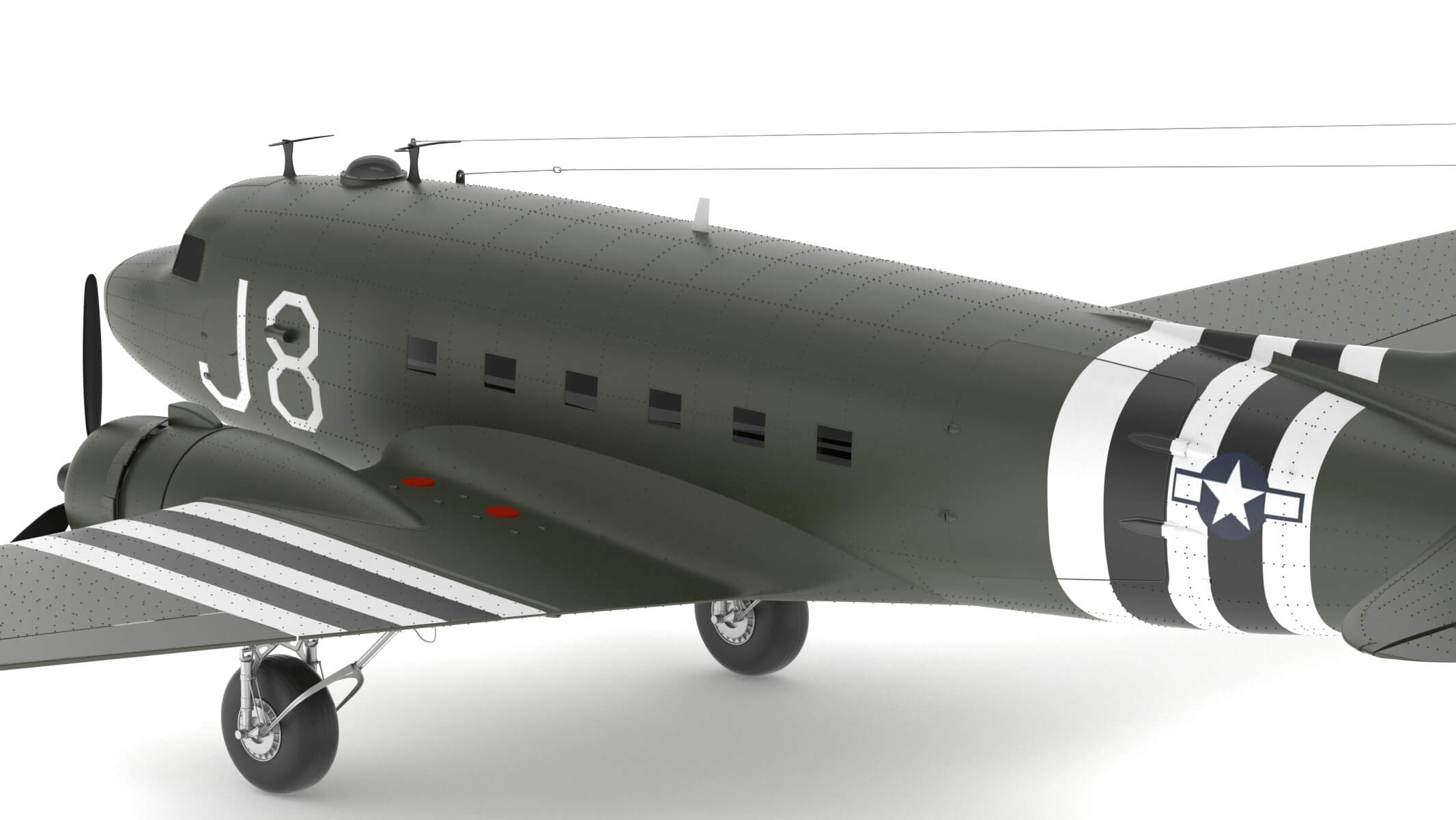 Douglas C-47 Skytrain 3D Model by frezzy
