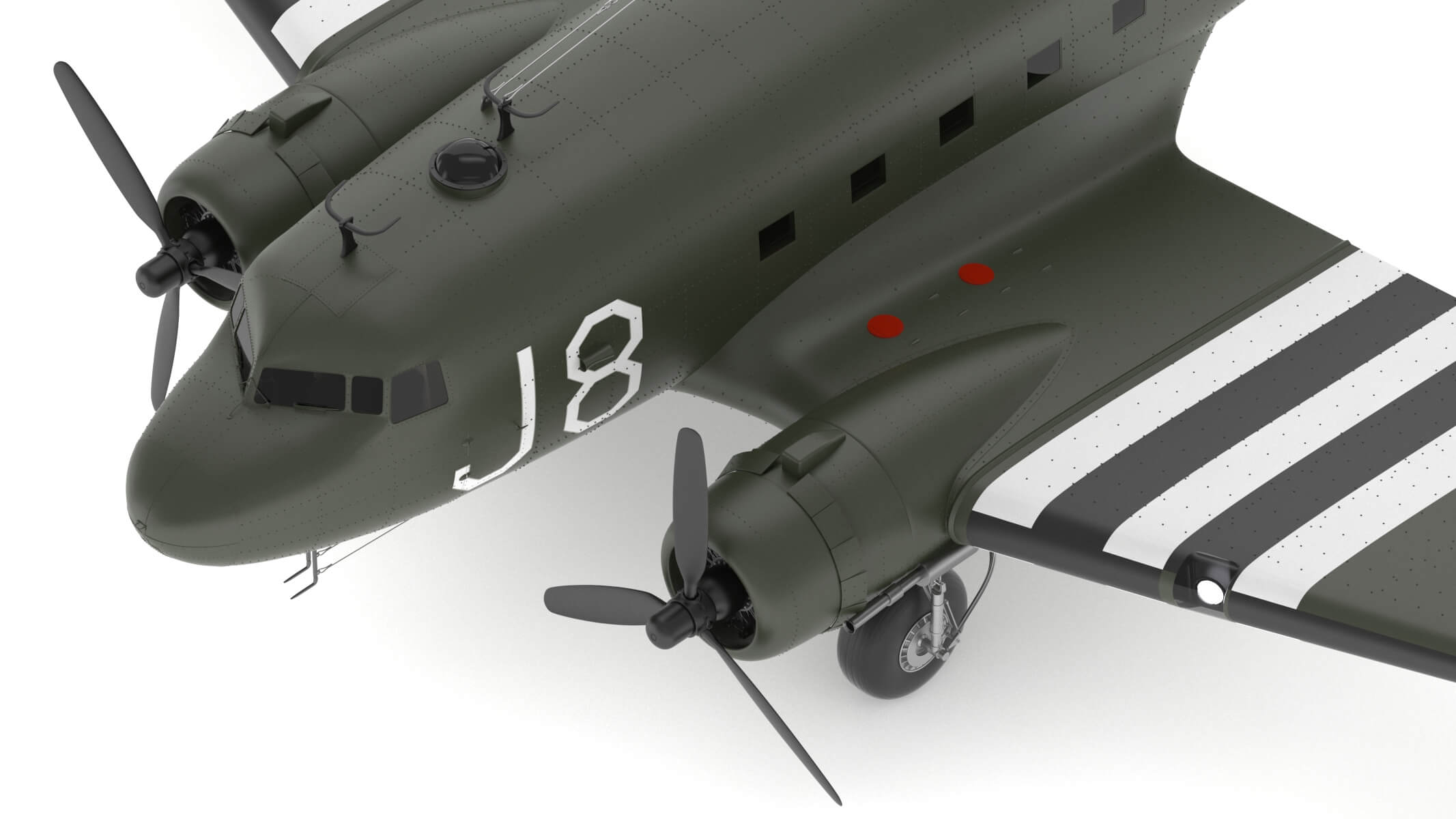 Douglas C-47 Skytrain 3D Model by frezzy