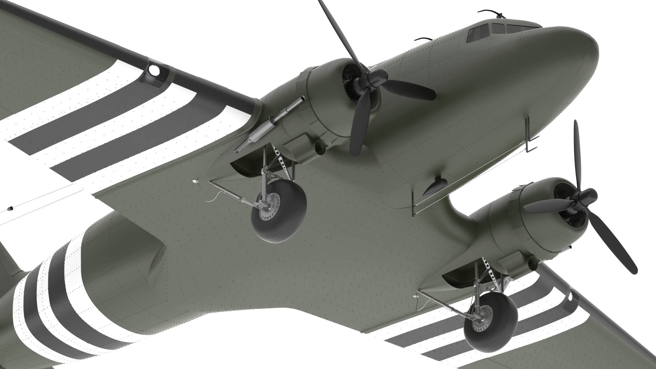 Douglas C-47 Skytrain 3D Model by frezzy