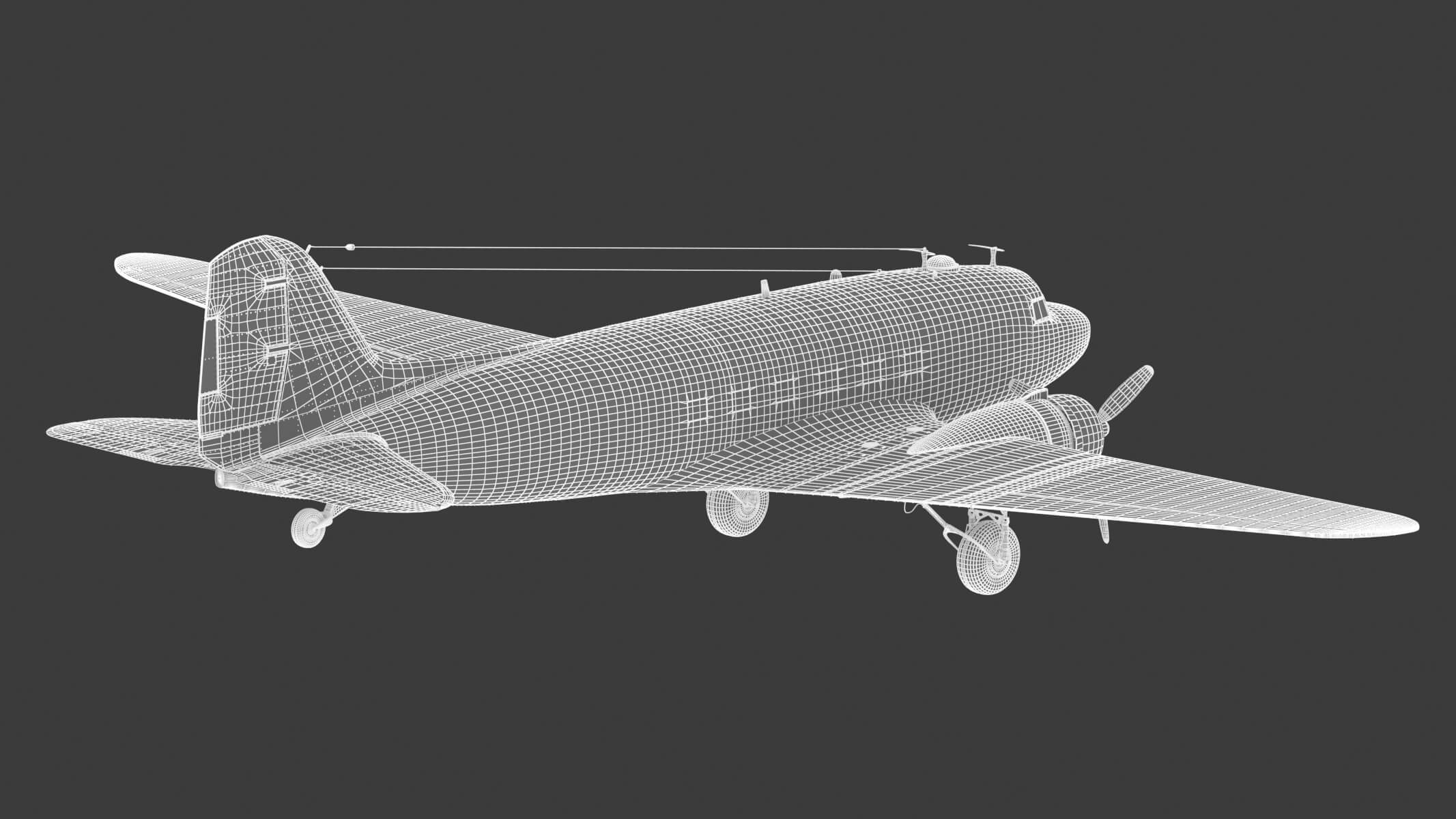 Douglas C-47 Skytrain 3D Model by frezzy