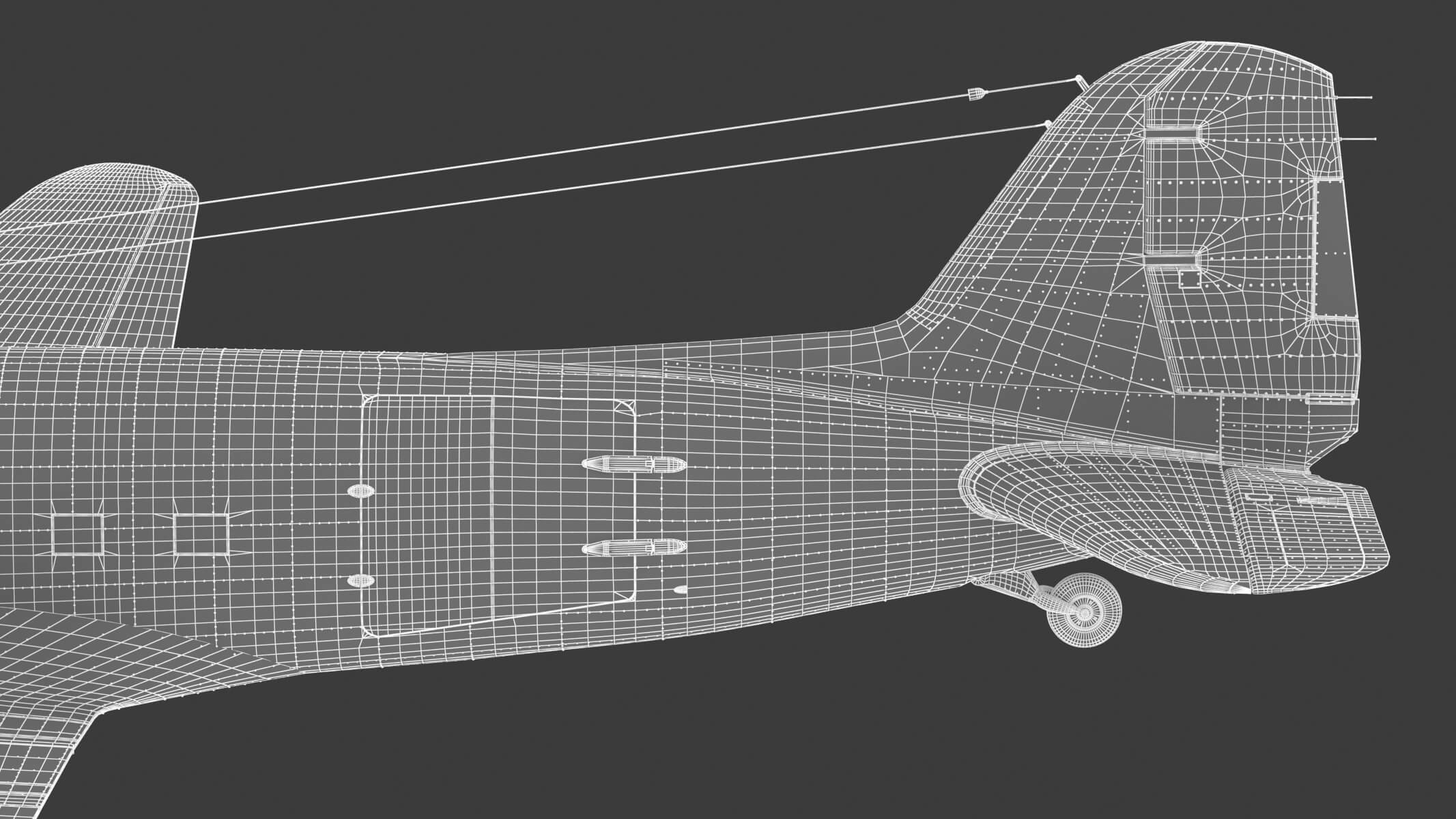 Douglas C-47 Skytrain 3D Model by frezzy