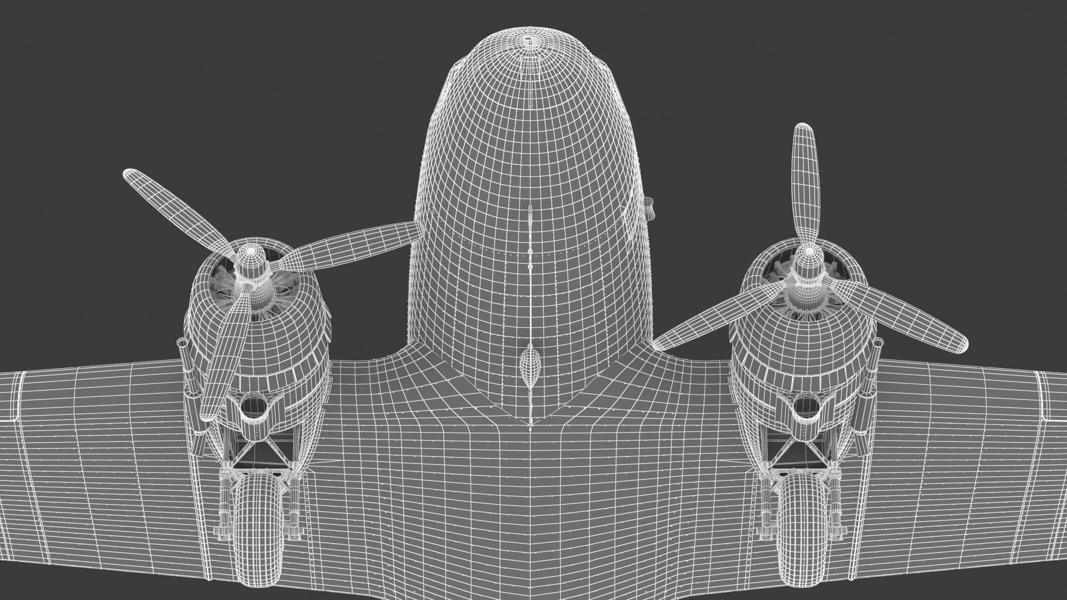 Douglas C-47 Skytrain 3D Model by frezzy