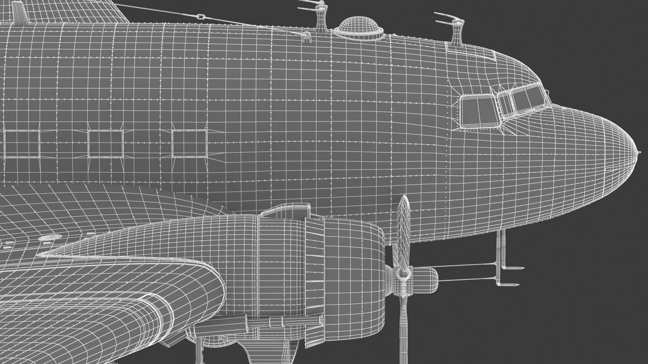 Douglas C-47 Skytrain 3D Model by frezzy