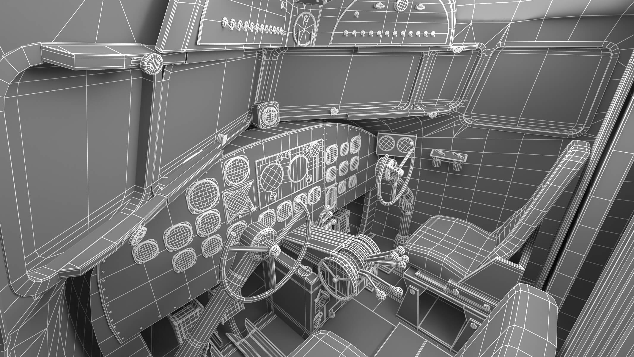 Douglas C-47 Skytrain 3D Model by frezzy