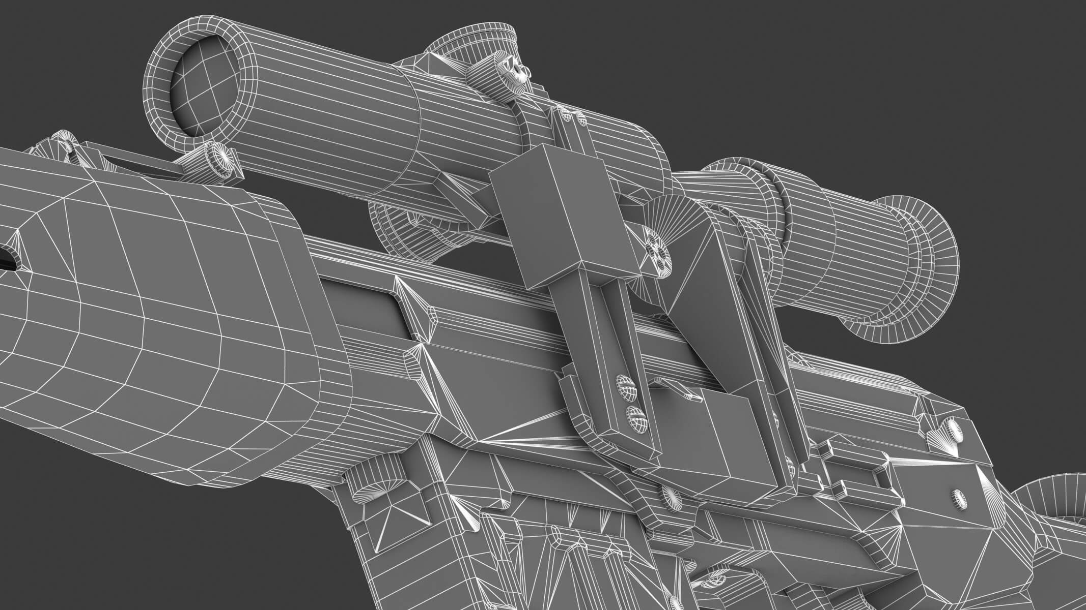 Dragunov Low Poly - 3D Model by frezzy