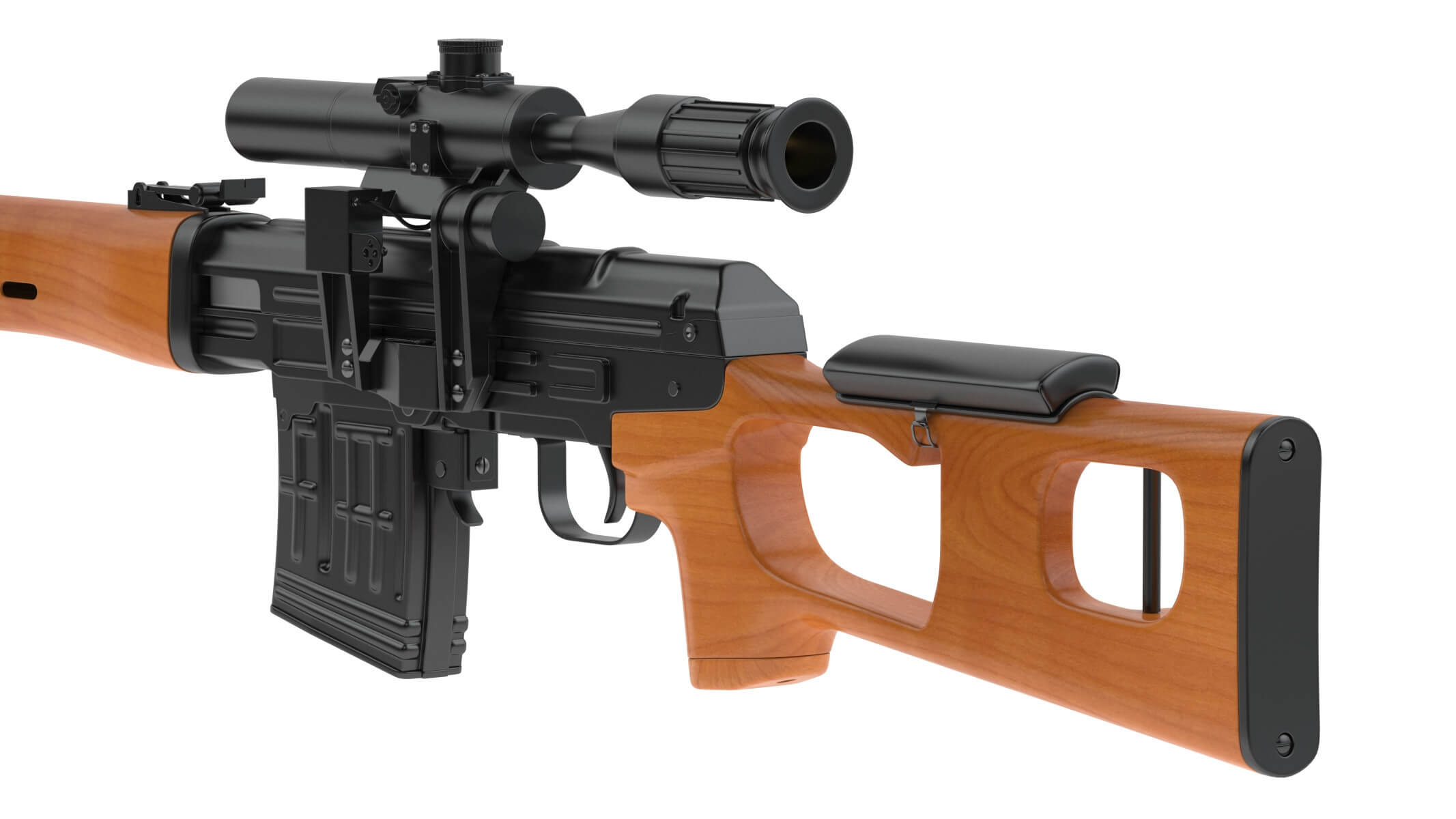 Dragunov Sniper Rifle - 3D Model by frezzy