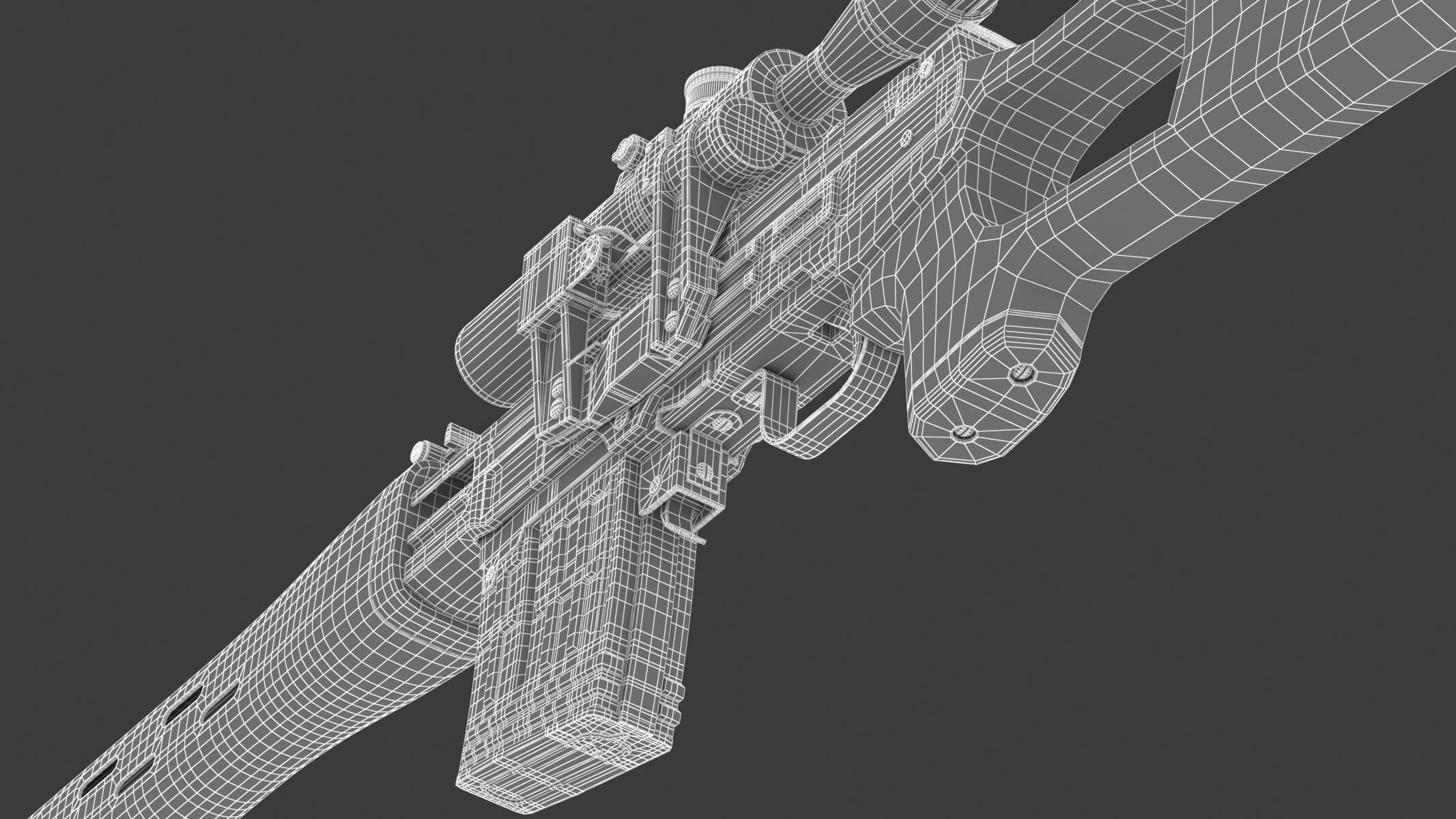 Dragunov Sniper Rifle - 3D Model by frezzy