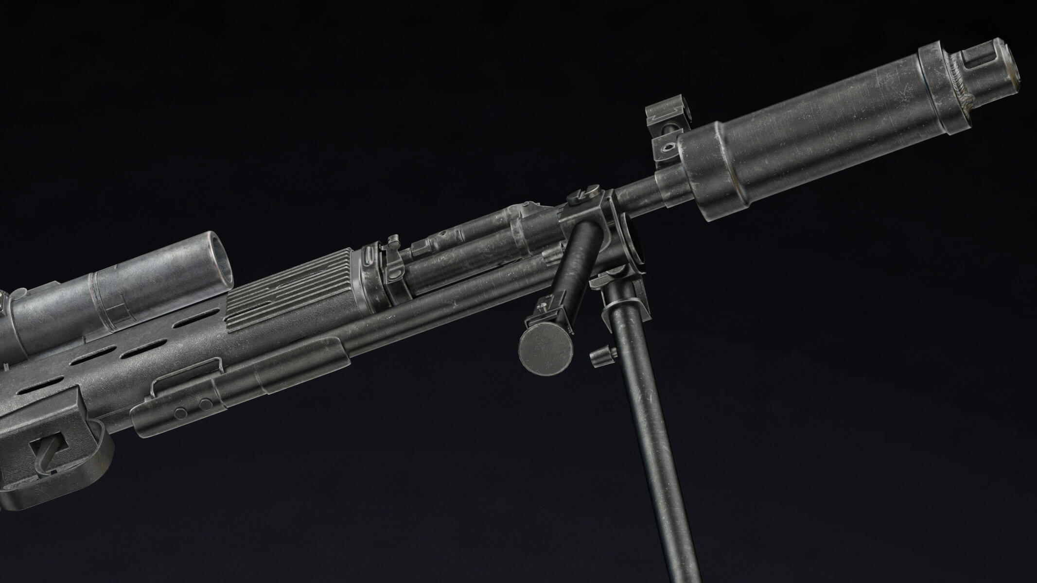 Dragunov Svu Low Poly - 3D Model by frezzy