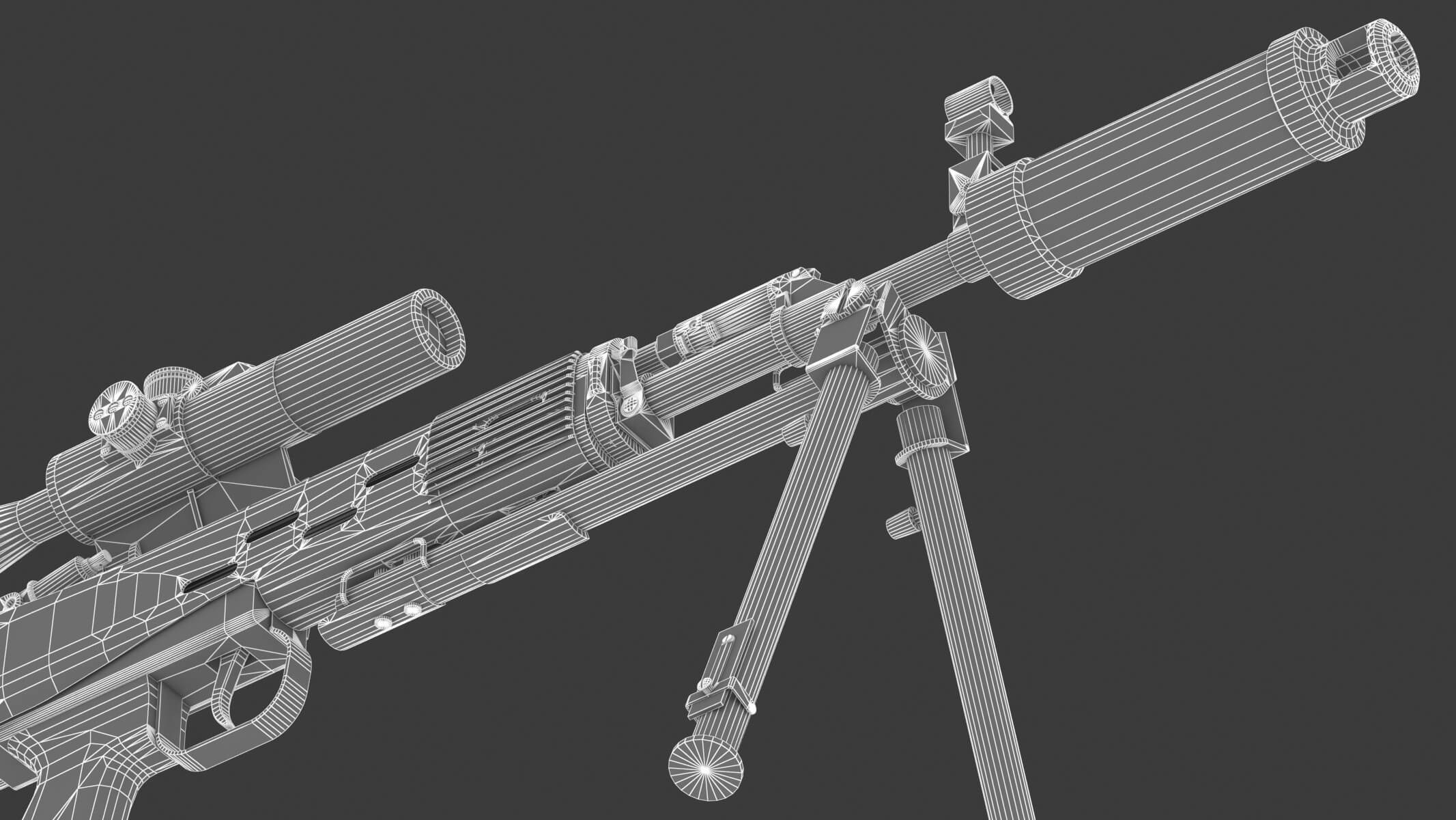 Dragunov Svu Low Poly - 3D Model by frezzy