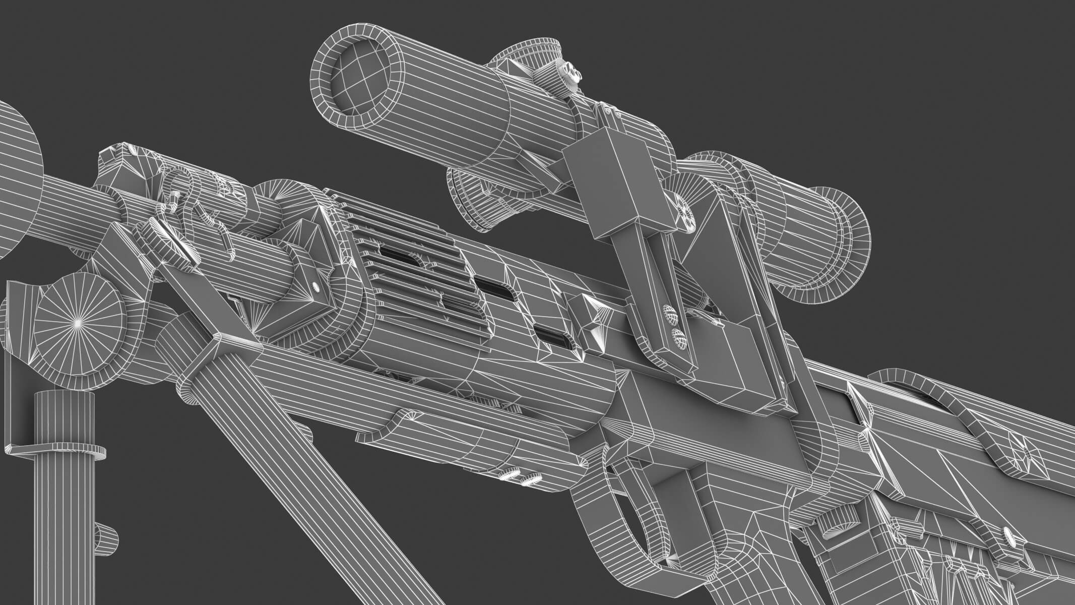 Dragunov Svu Low Poly - 3D Model by frezzy