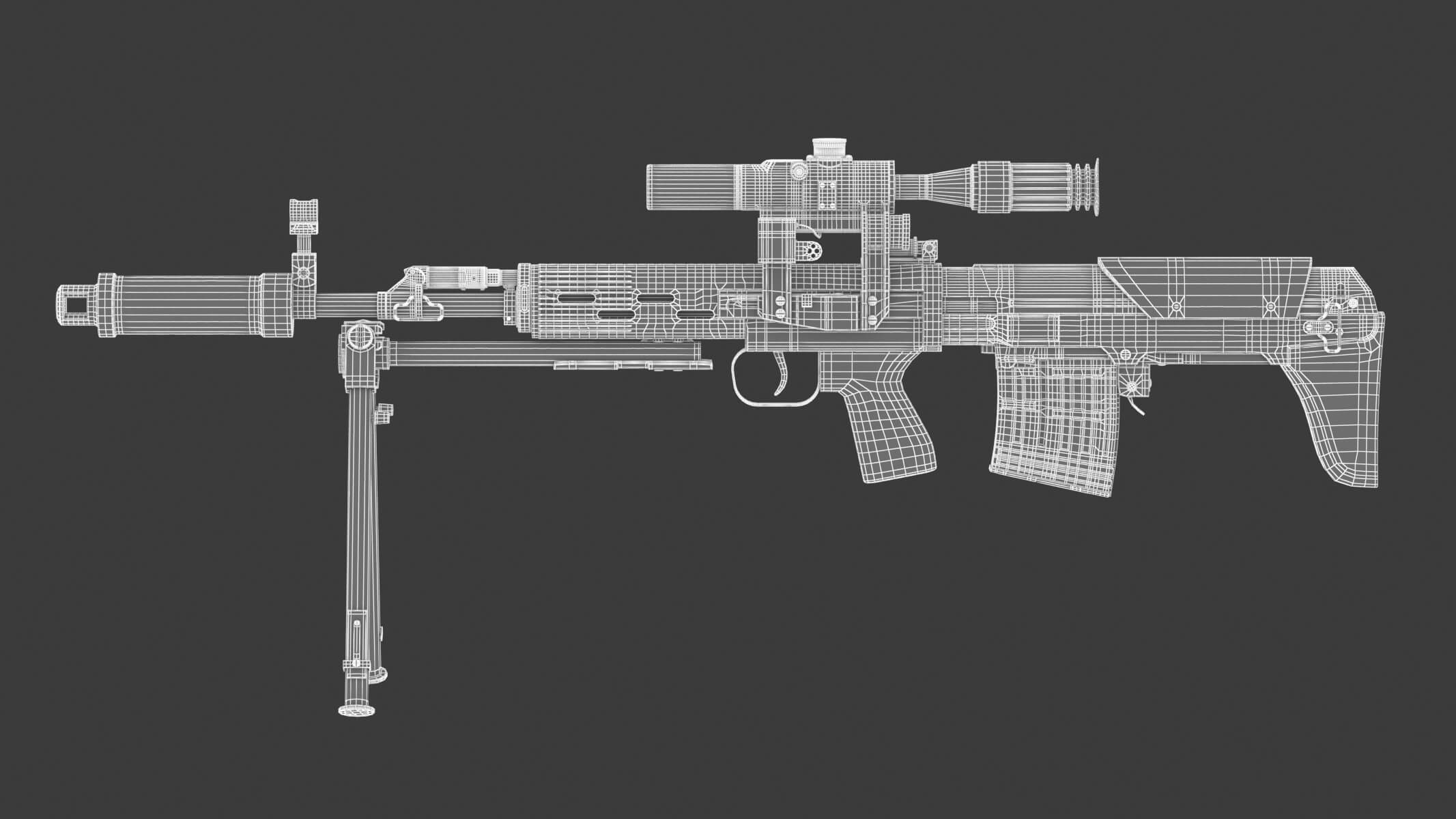 Dragunov SVU - 3D Model by frezzy