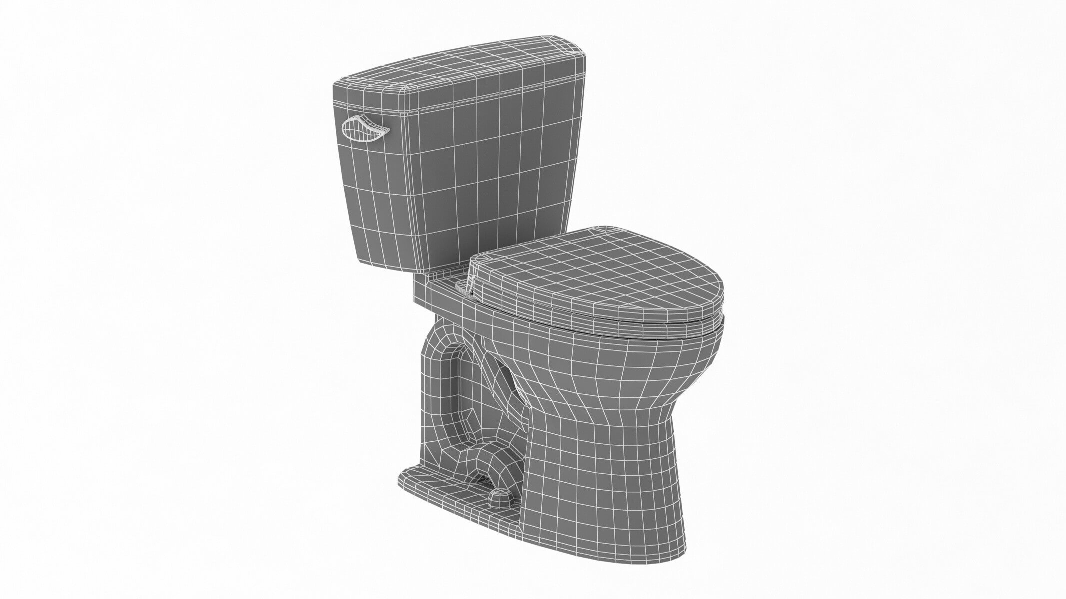 Drake Two-Piece Toilet 3D Model by frezzy