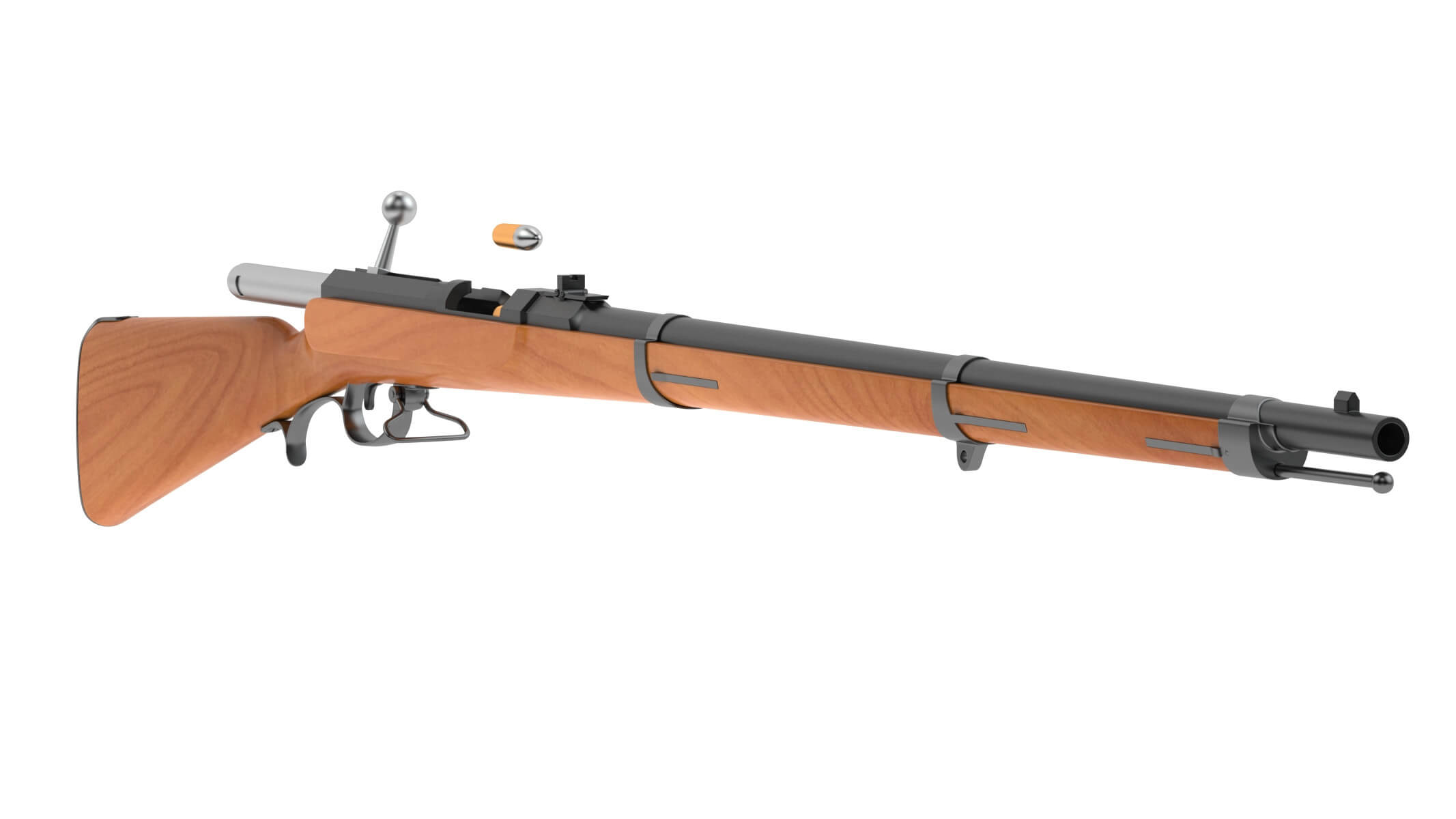 Dreyse Needle Gun - 3D Model by frezzy