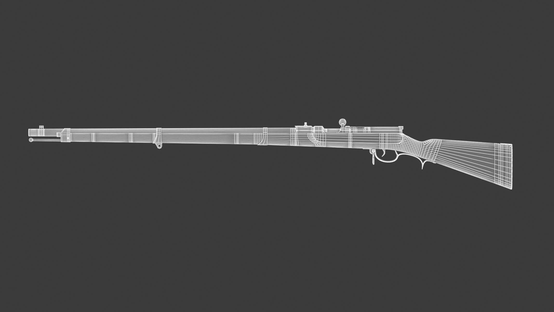 Dreyse Needle Gun - 3D Model by frezzy