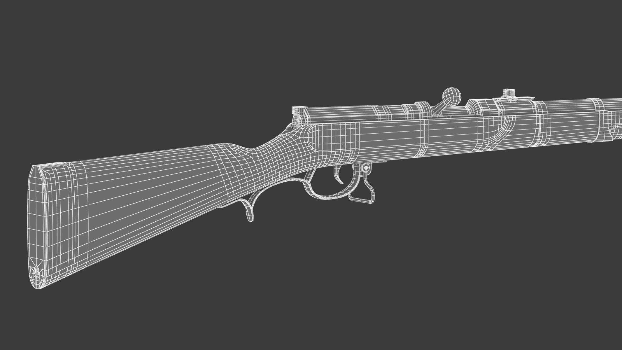 Dreyse Needle Gun - 3D Model by frezzy