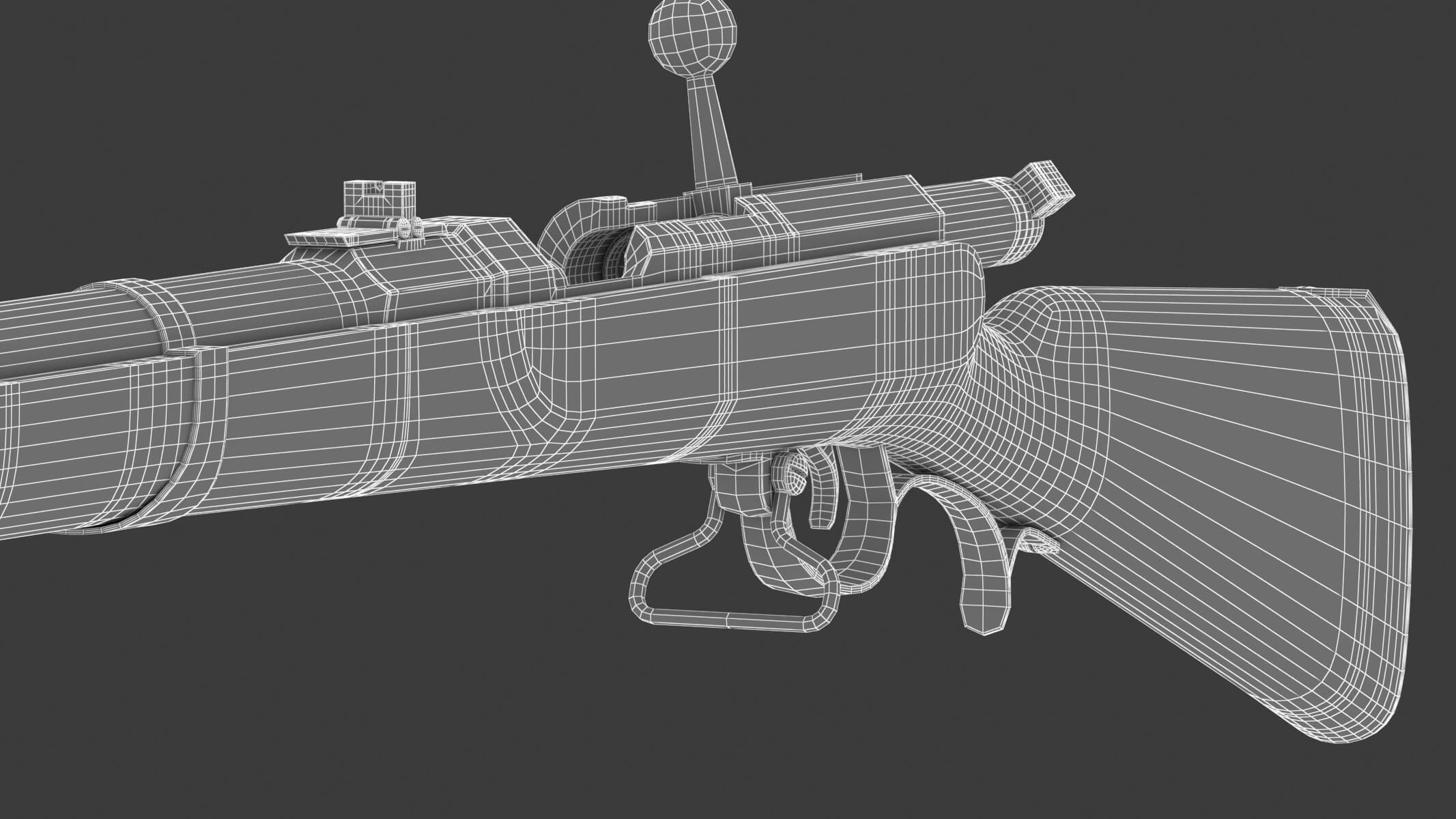 Dreyse Needle Gun - 3D Model by frezzy