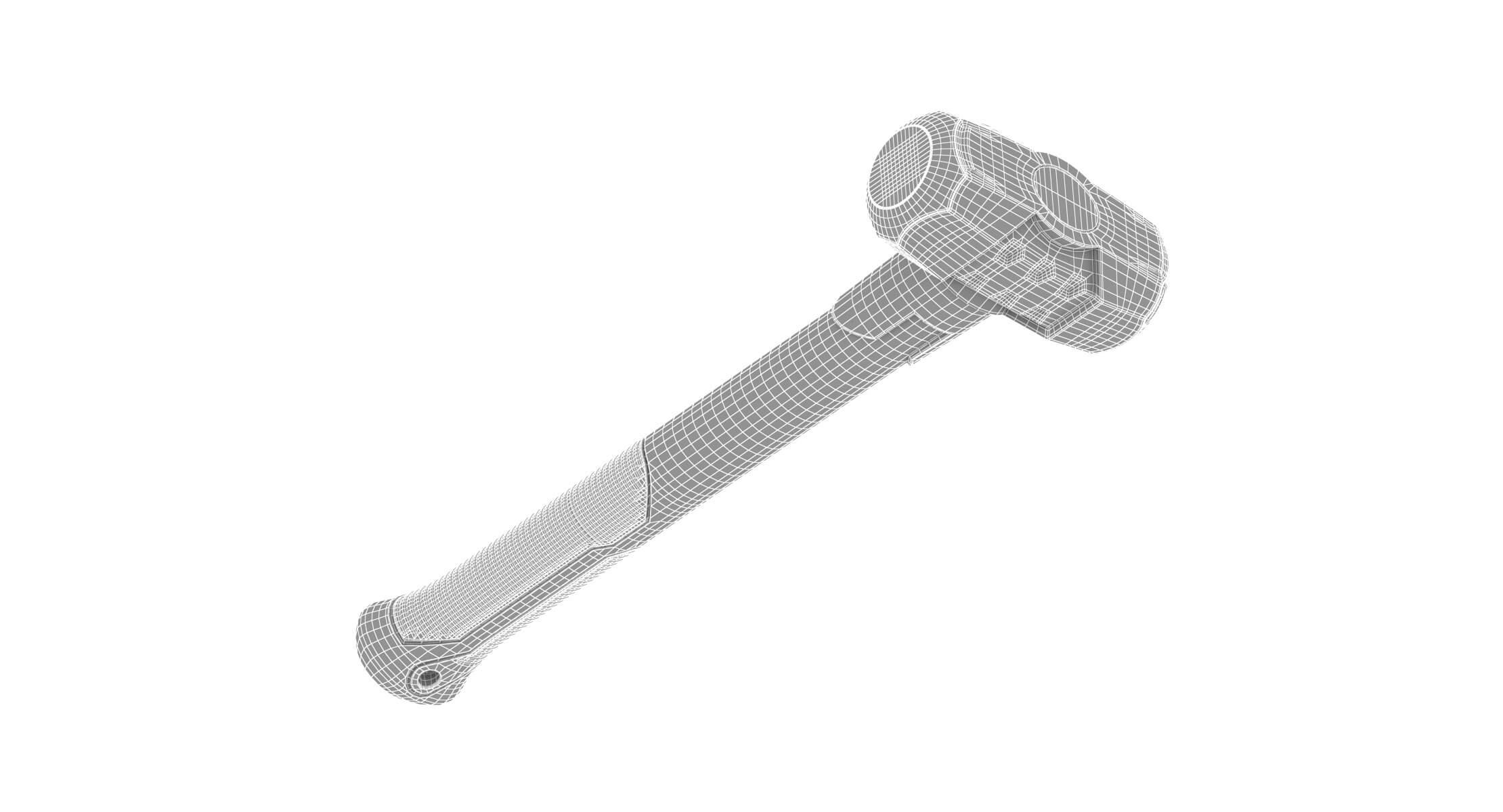 Drilling Sledge Hammer - 3D Model by frezzy