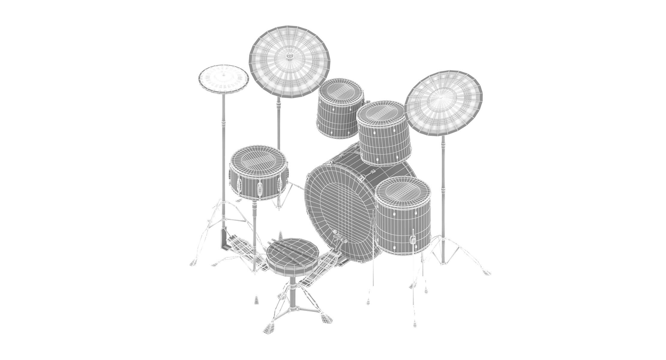 Drum Kit - 3D Model by frezzy