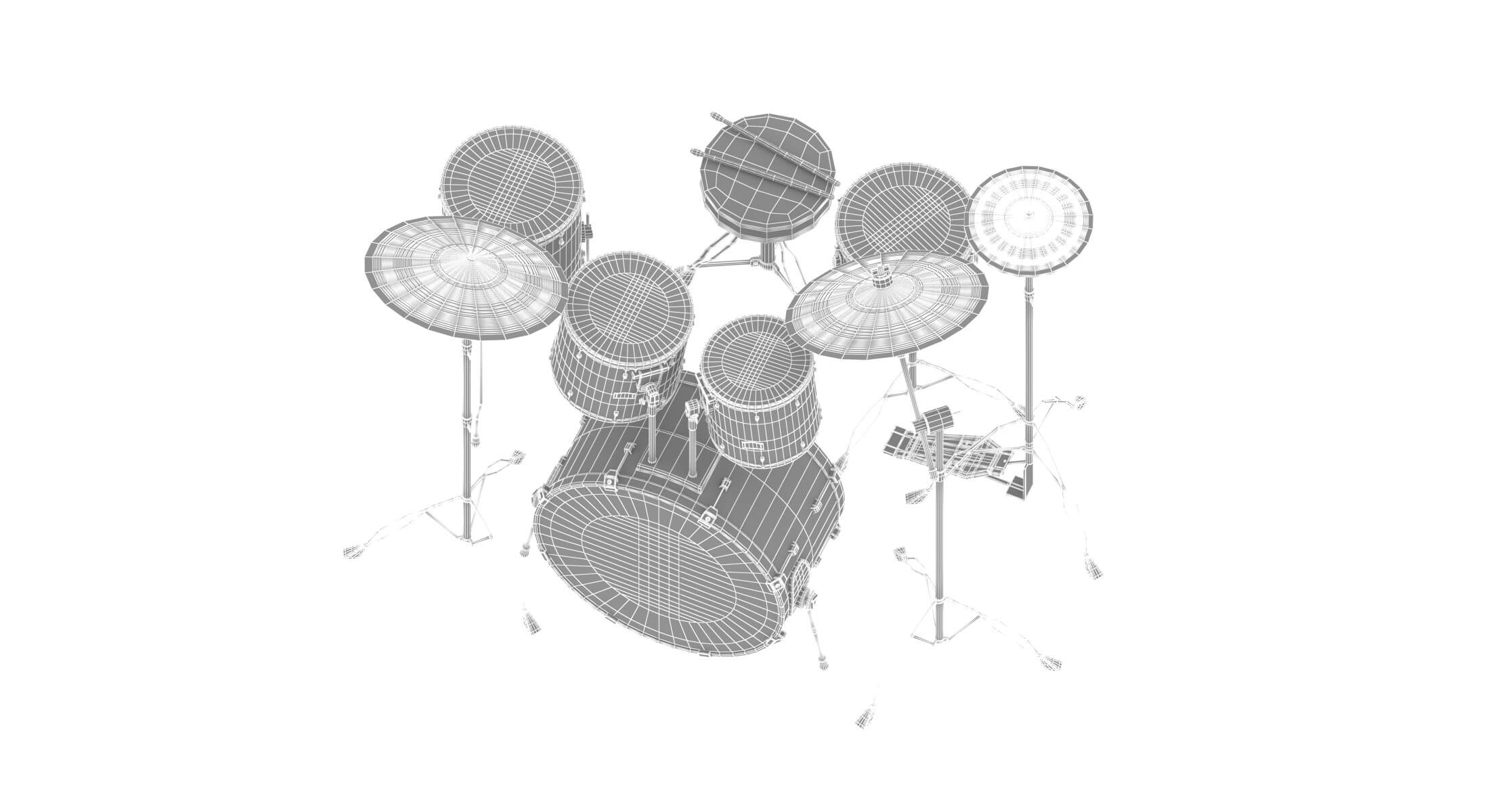 Drum Kit - 3D Model by frezzy