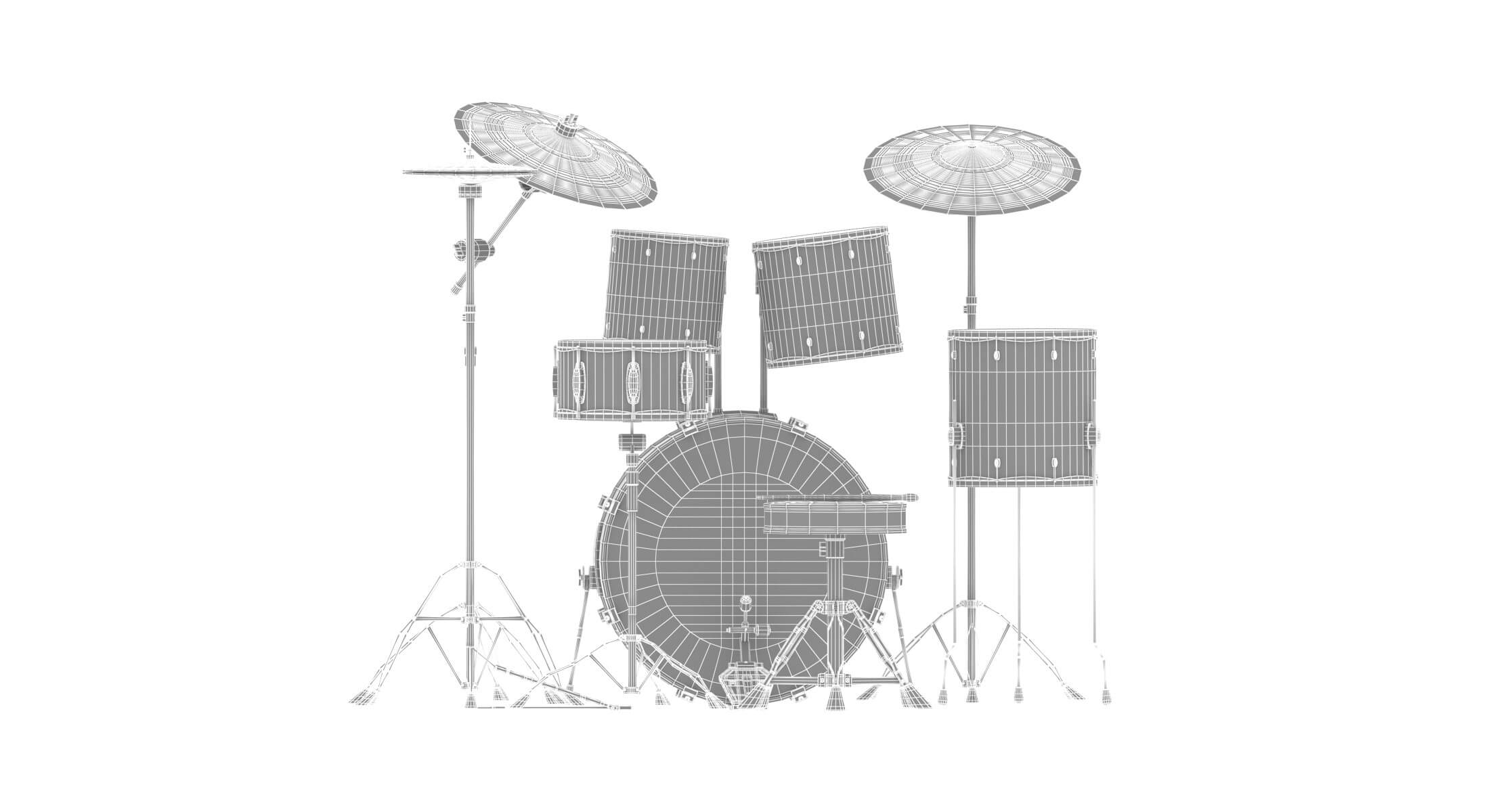 Drum Kit - 3D Model by frezzy