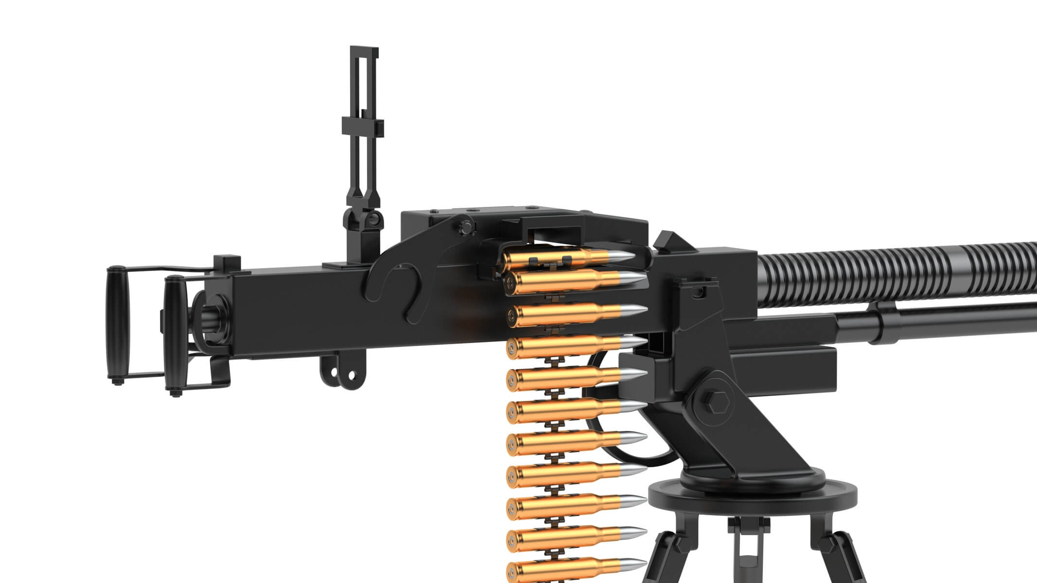 DshK Heavy Machine Gun - 3D Model by frezzy