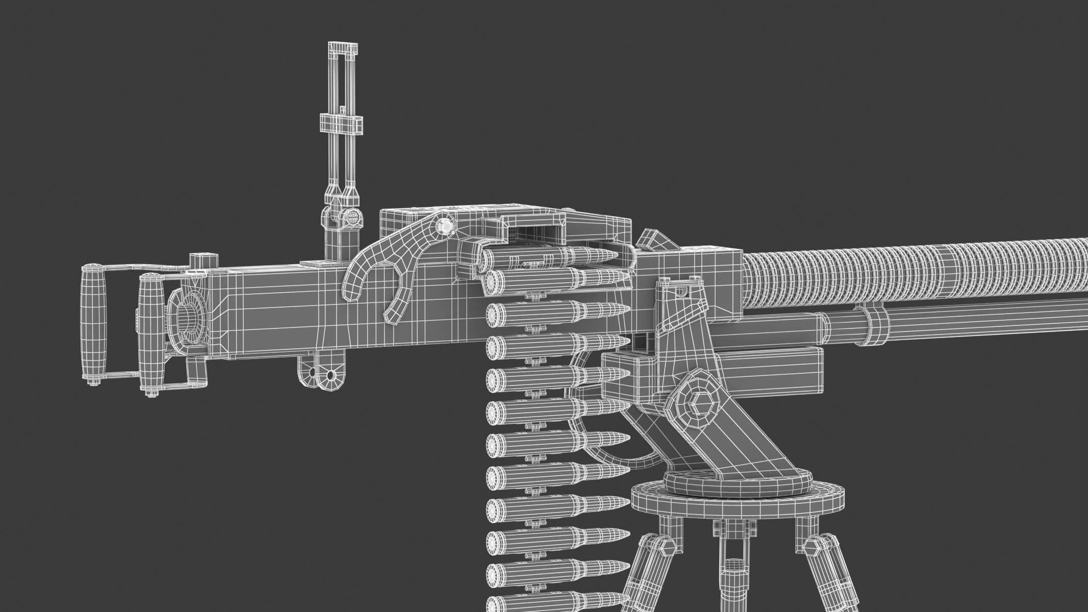 DshK Heavy Machine Gun - 3D Model by frezzy