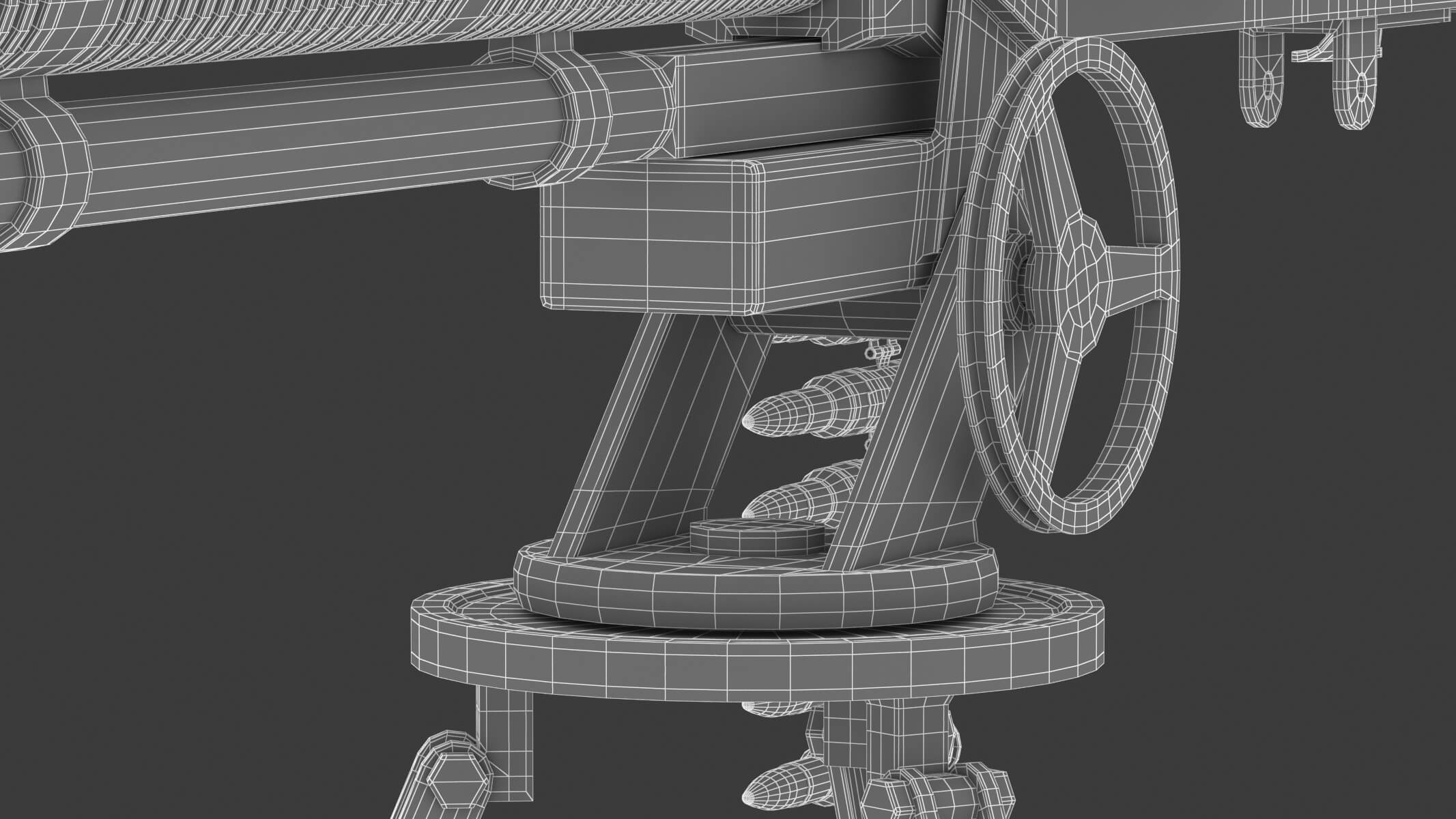 DshK Heavy Machine Gun - 3D Model by frezzy