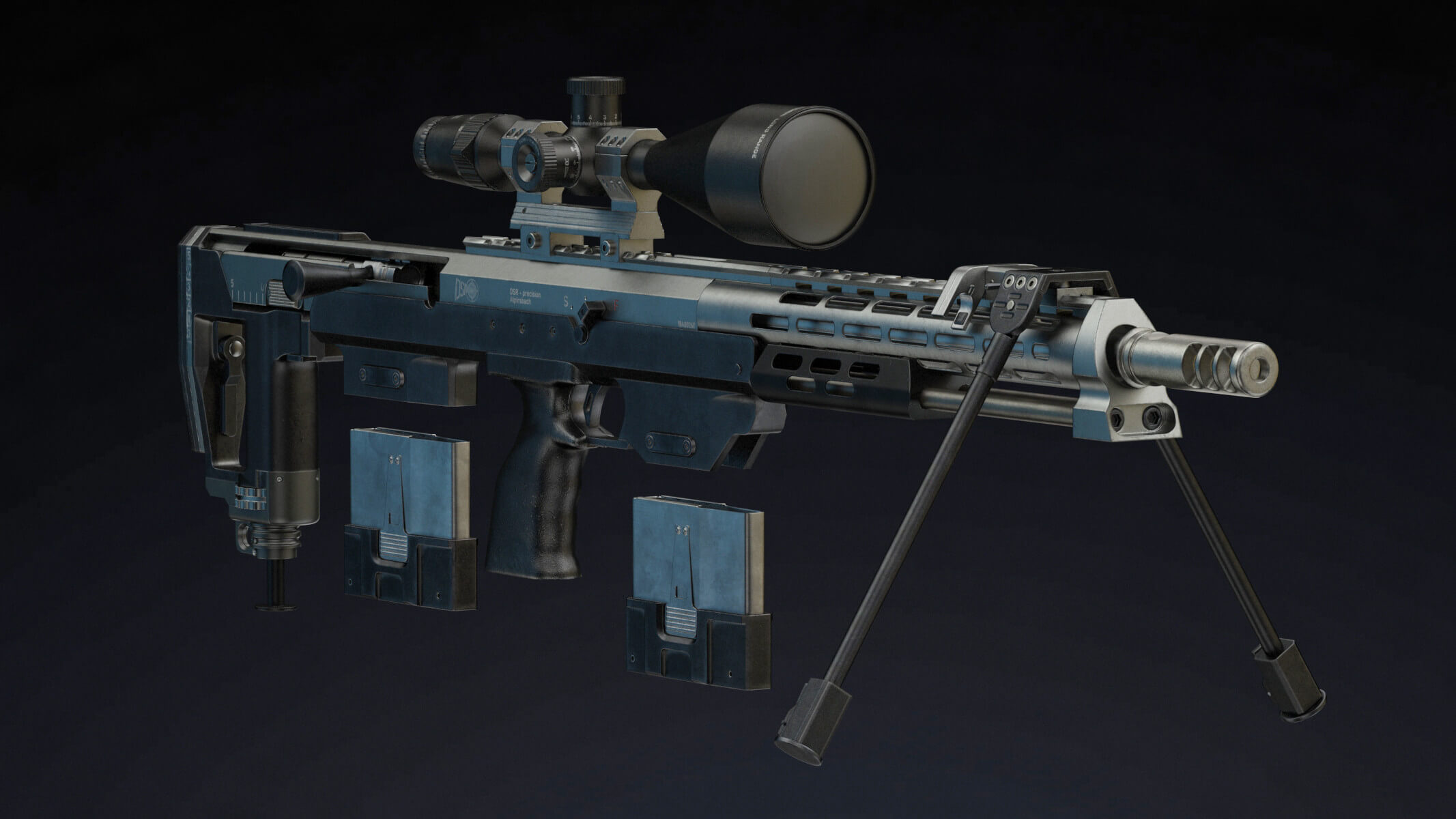 Dsr Precision Low Poly - 3D Model by frezzy