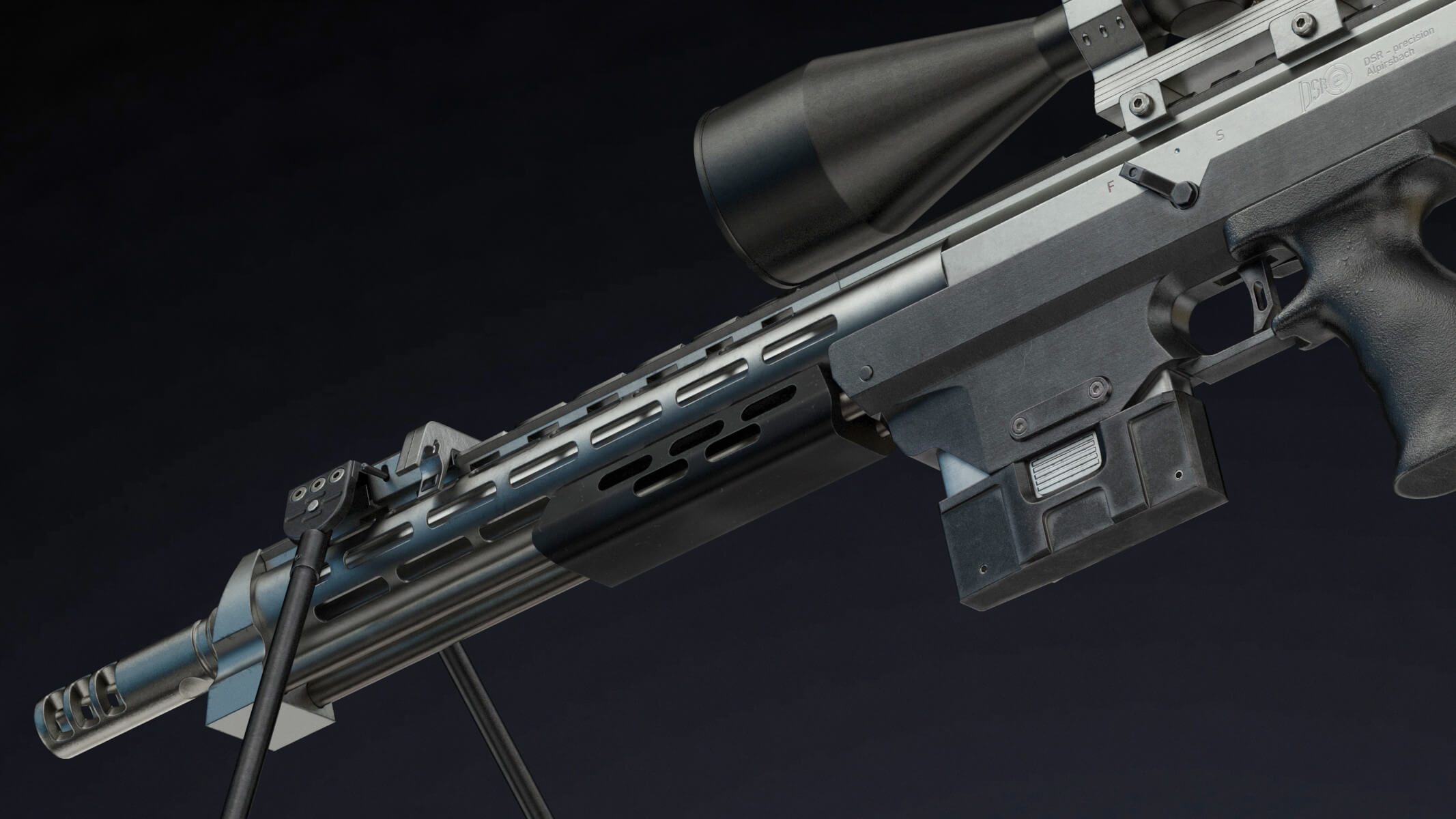 Dsr Precision Low Poly - 3D Model by frezzy