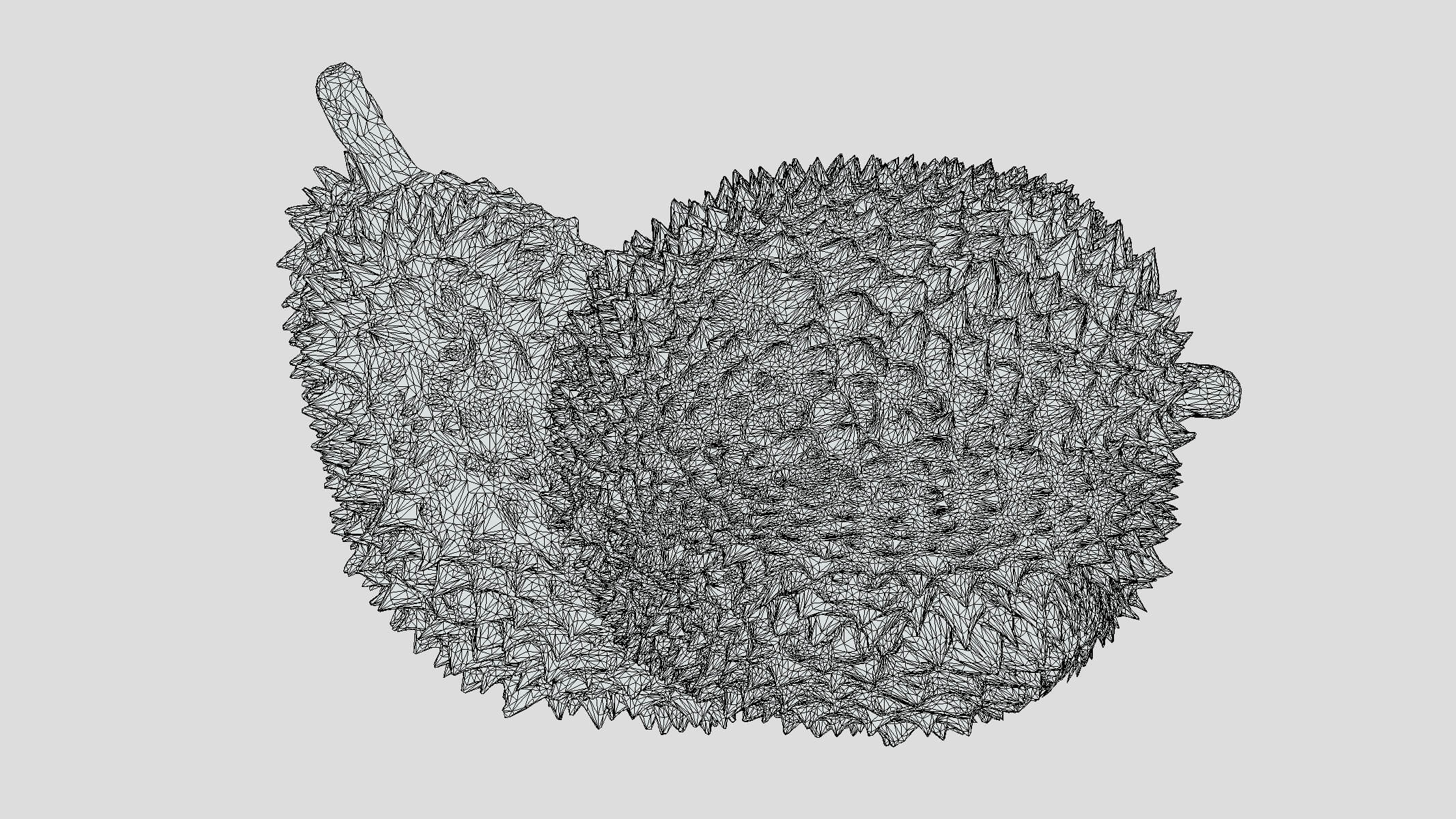 Durian Low Poly - 3D Model by frezzy