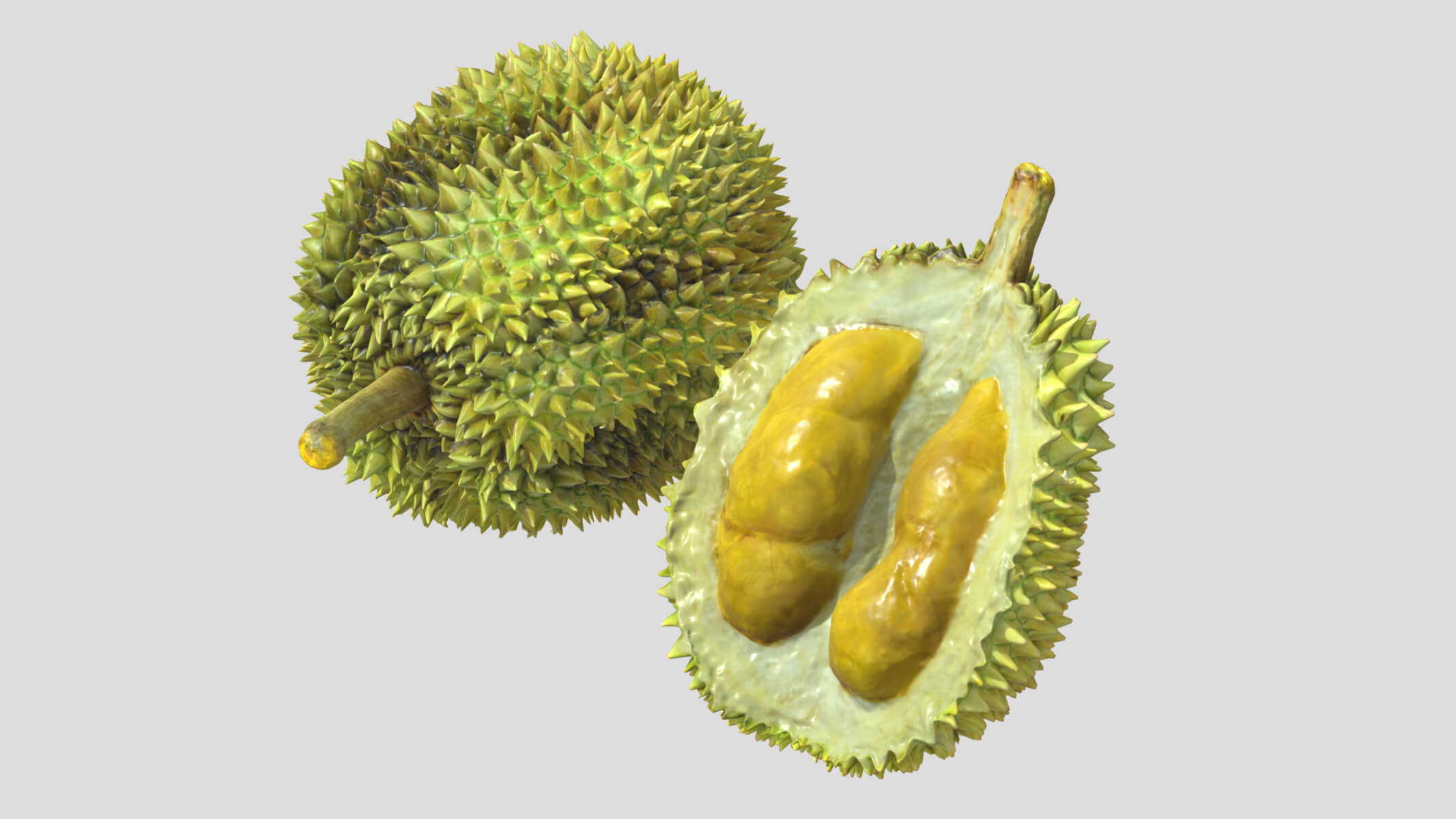 Durian Low Poly - 3D Model by frezzy