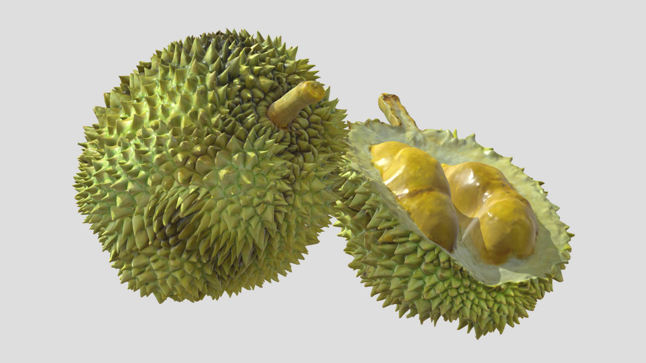 Durian Low Poly - 3D Model by frezzy